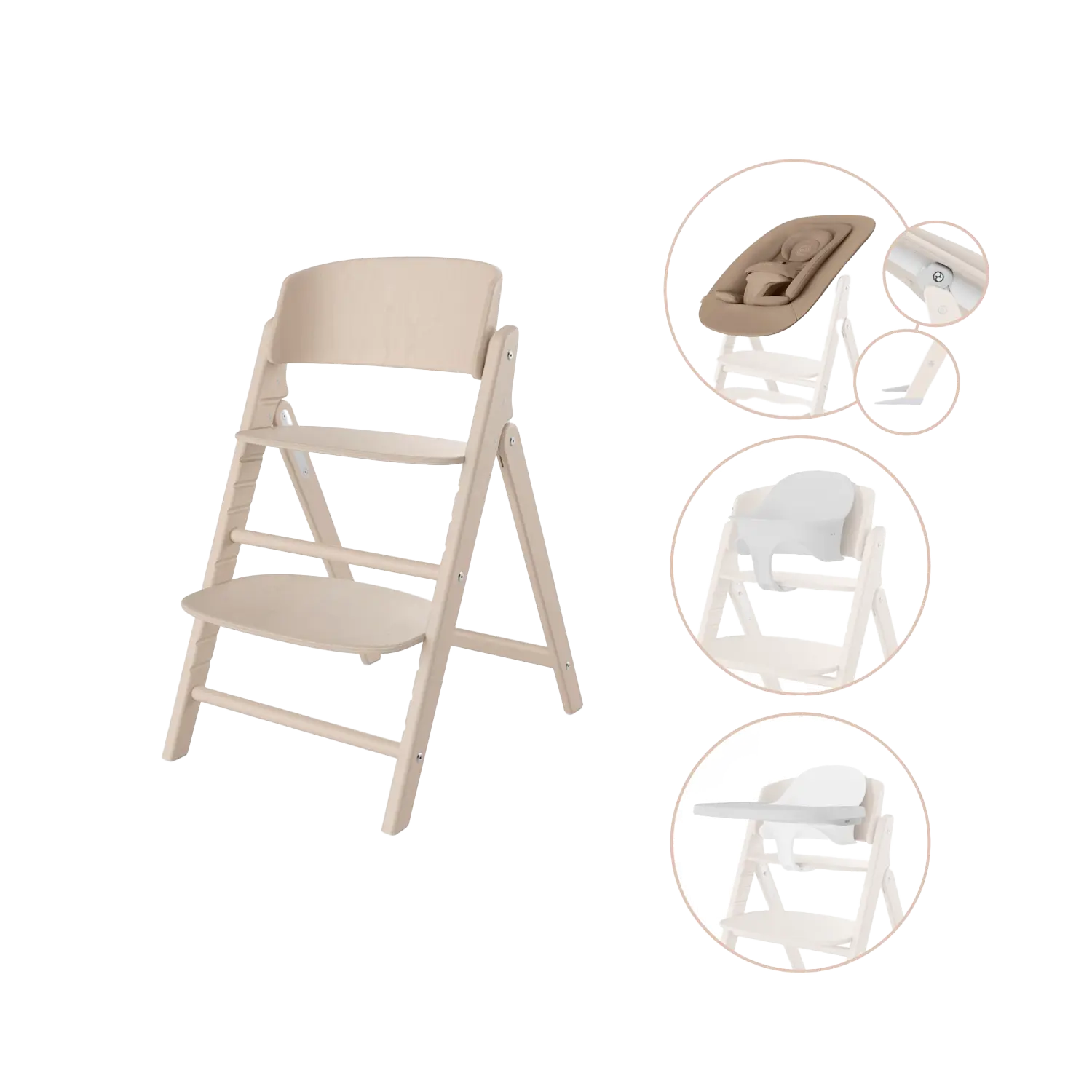 CYBEX Click & Fold Hochstuhl 4-in-1-Set, All Natural - Worldshop
