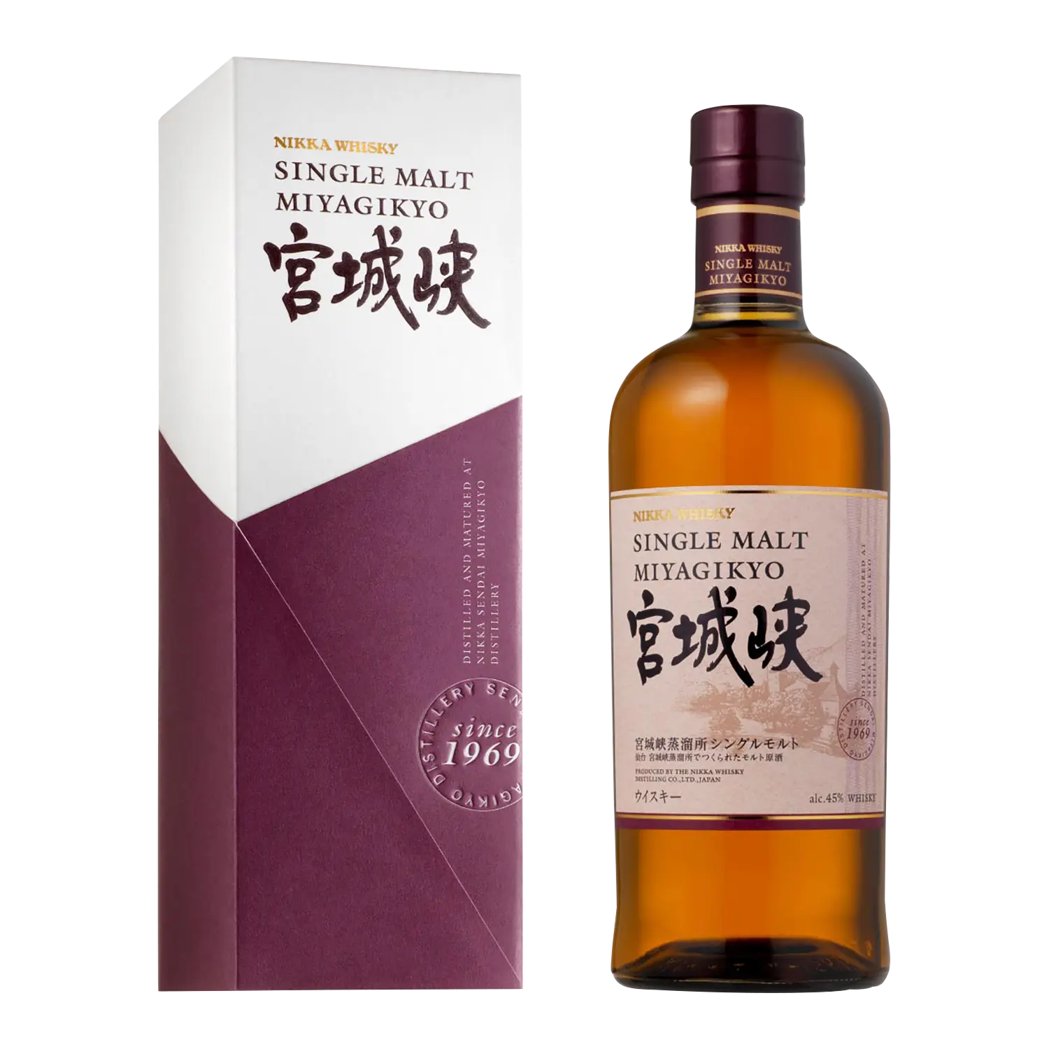 Miyagikyo Single Malt Whisky, 0,7 l, 45,0 % vol., Japan - Worldshop