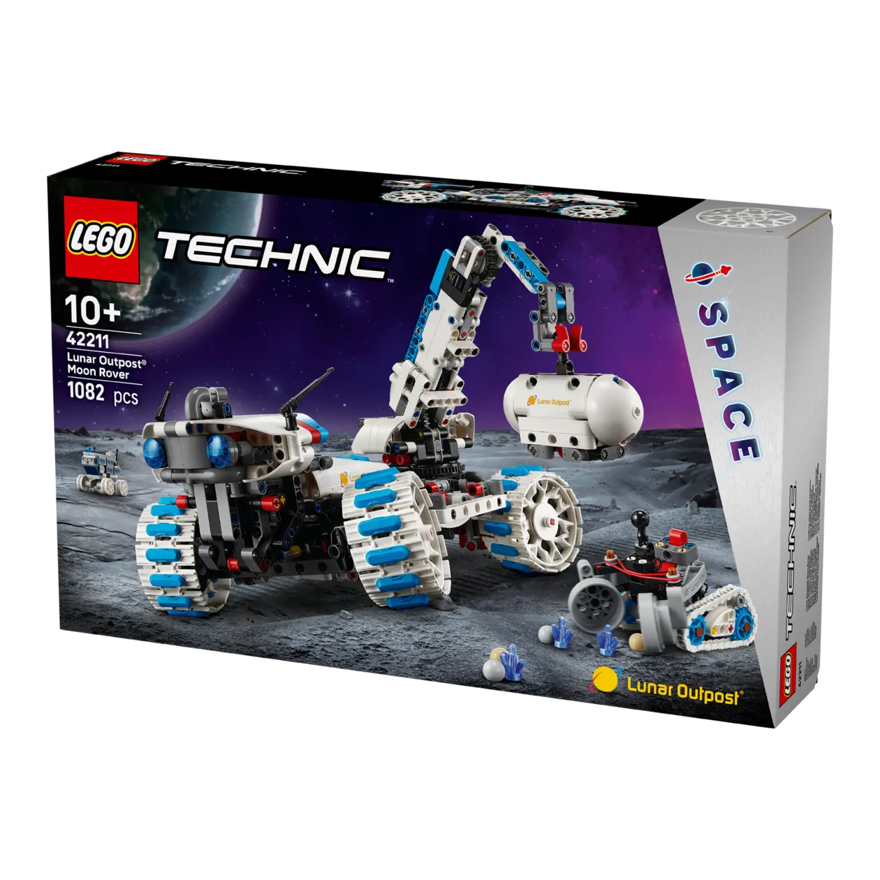 LEGO® Technic™ 42211 Lunar Outpost™ Moon Rover Space Vehicle Playset ...