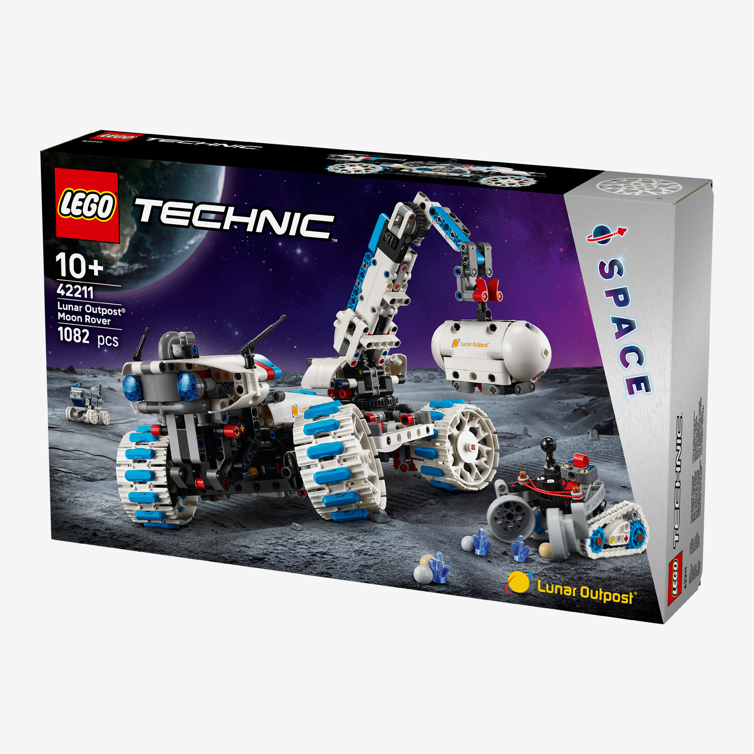 LEGO® Technic™ 42211 Lunar Outpost™ Moon Rover Space Vehicle Playset ...