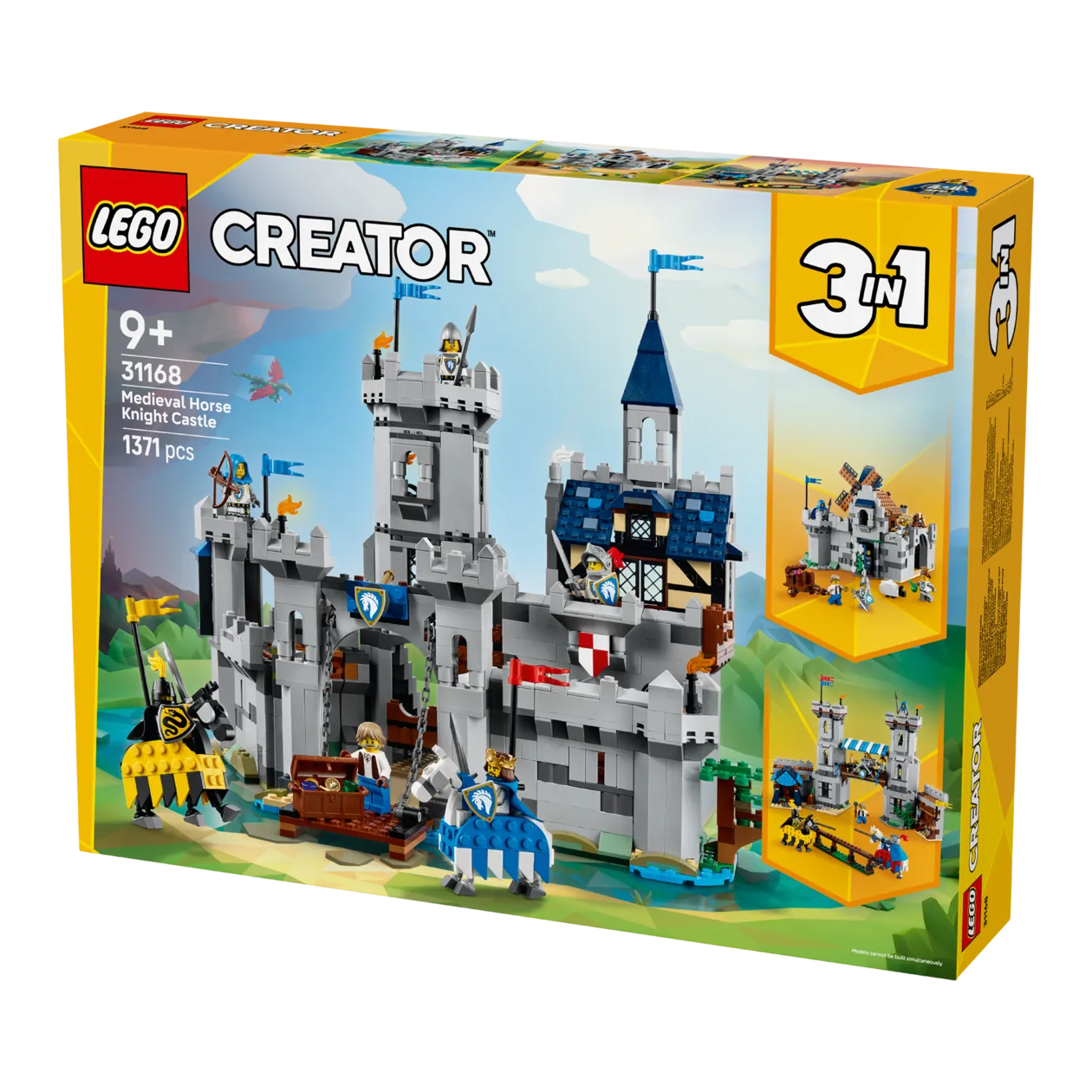 LEGO® Creator 3-in-1 31168 Medieval Horse Knight Castle Playset - Worldshop