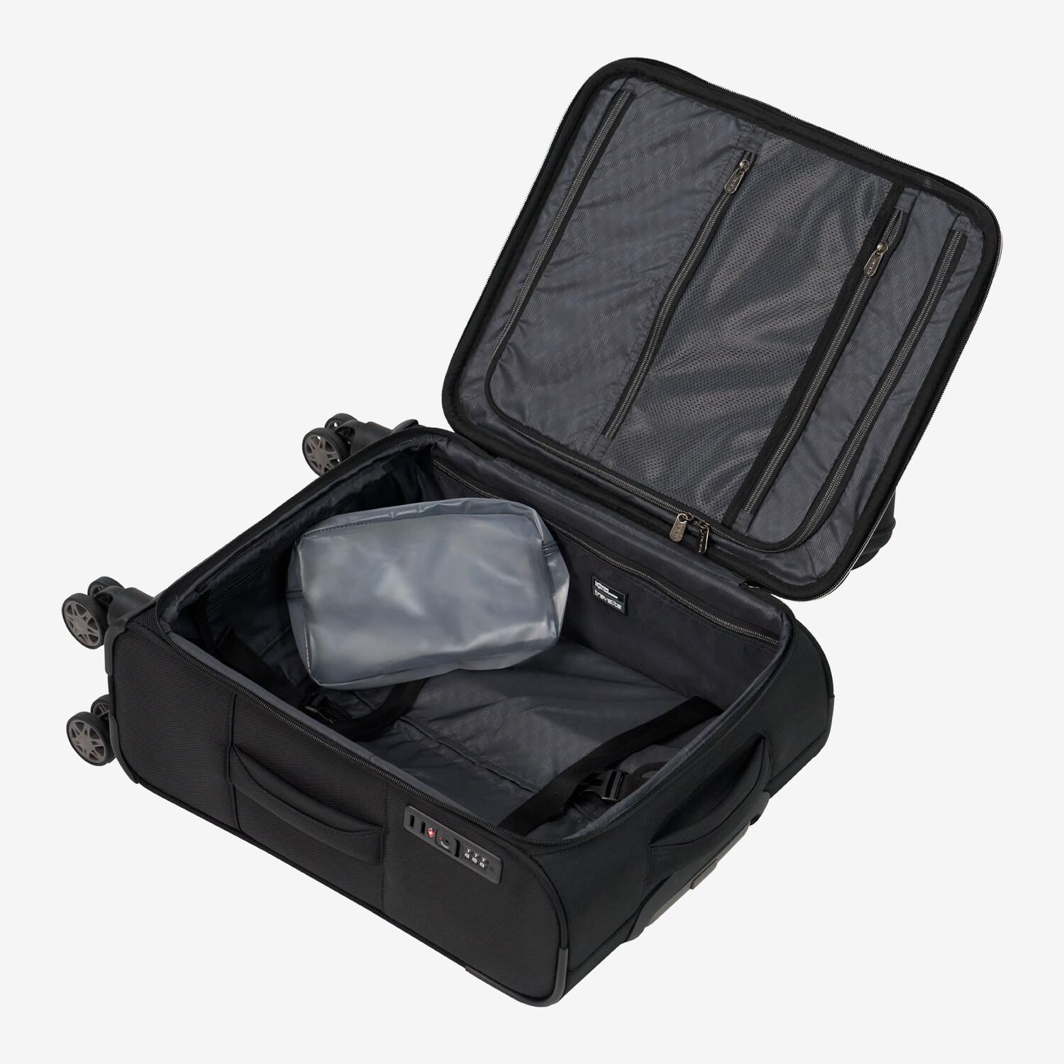 Lufthansa Flight Collection 5.0 Cabin Trolley, 4-Wheel, Black - Worldshop