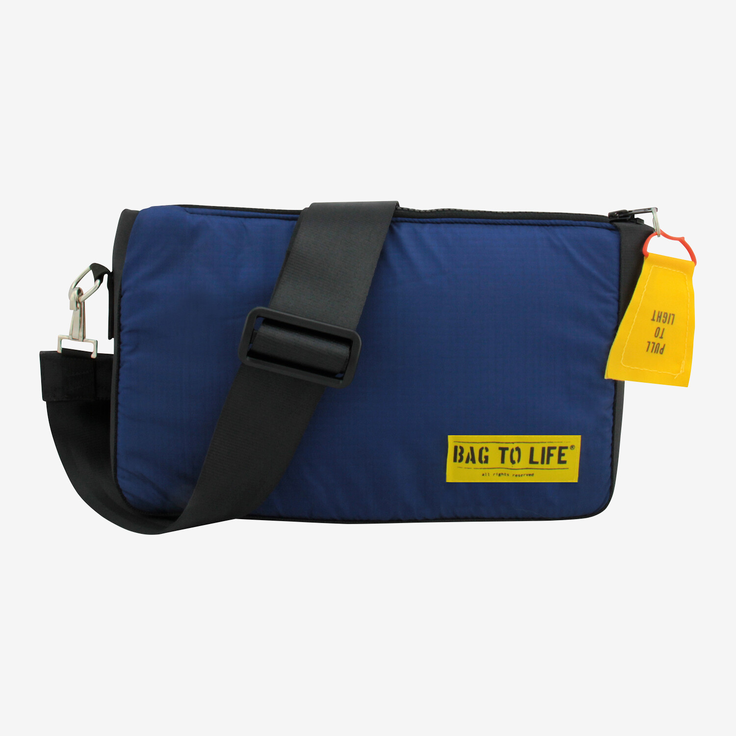 BAG TO LIFE Follow Me Bag, Navy Blue/Follow Me Yellow - Worldshop
