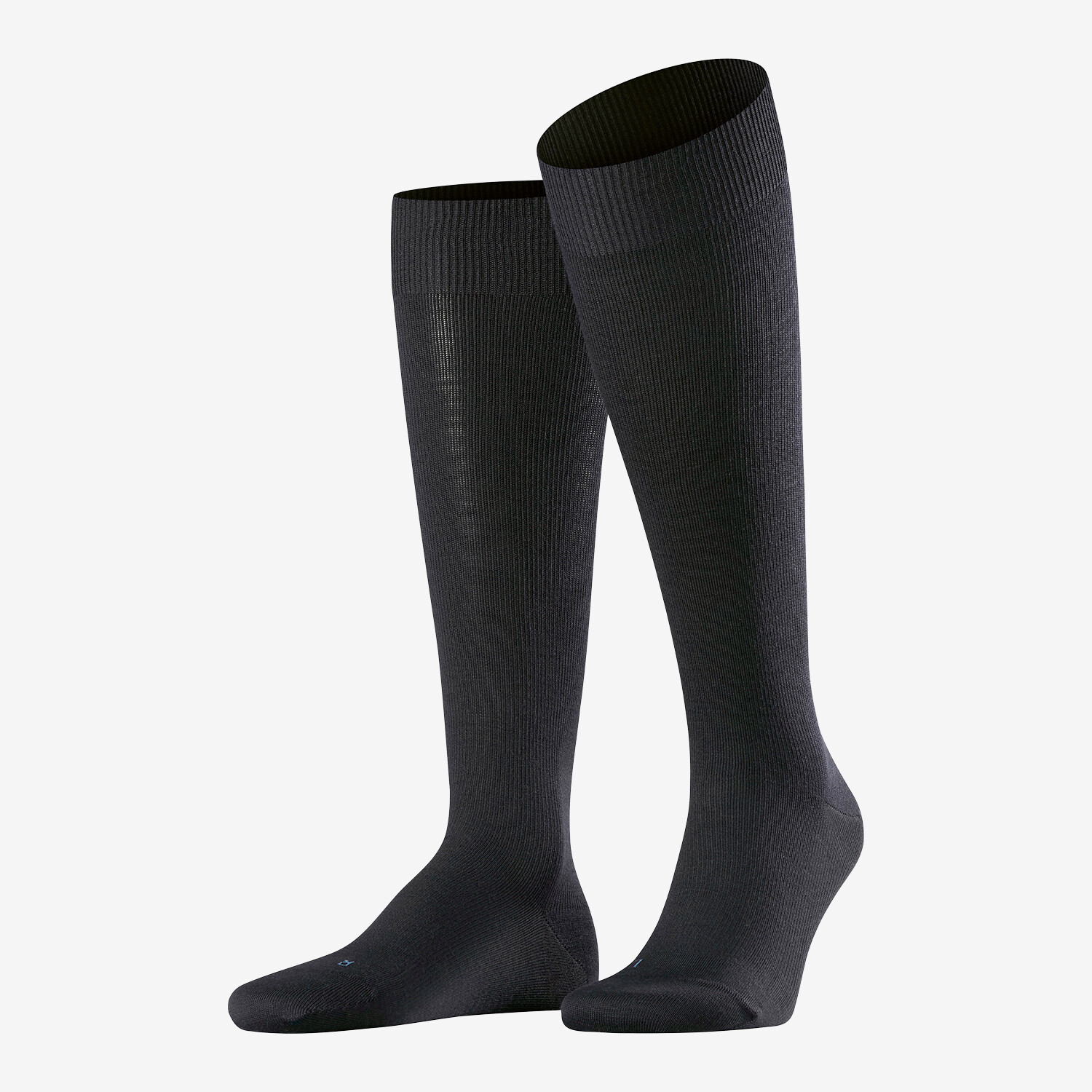 FALKE Energizing Wool Men’s Knee-High Socks, Dark Navy - Worldshop
