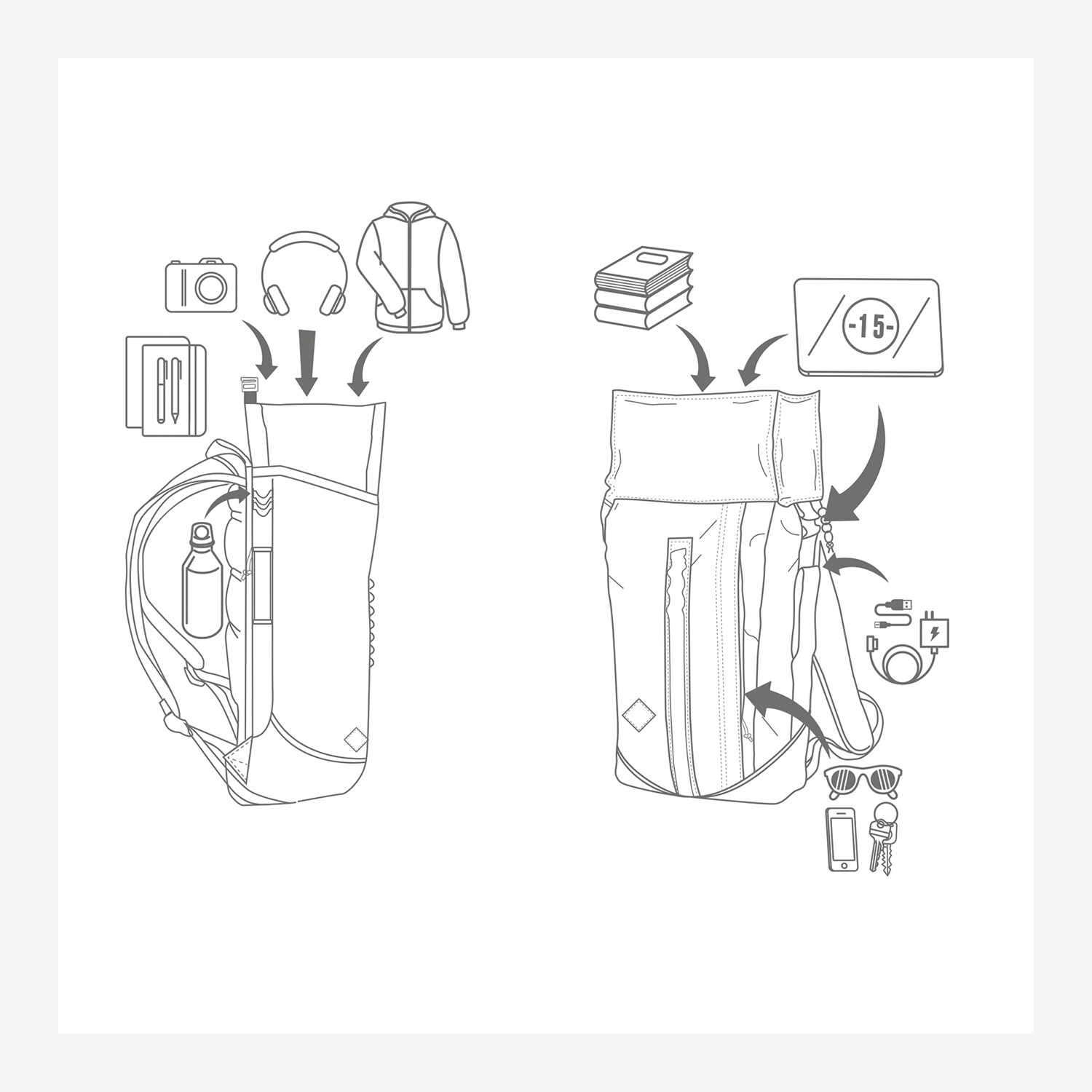 Nitro Scrambler Backpack, Tough Black - Worldshop