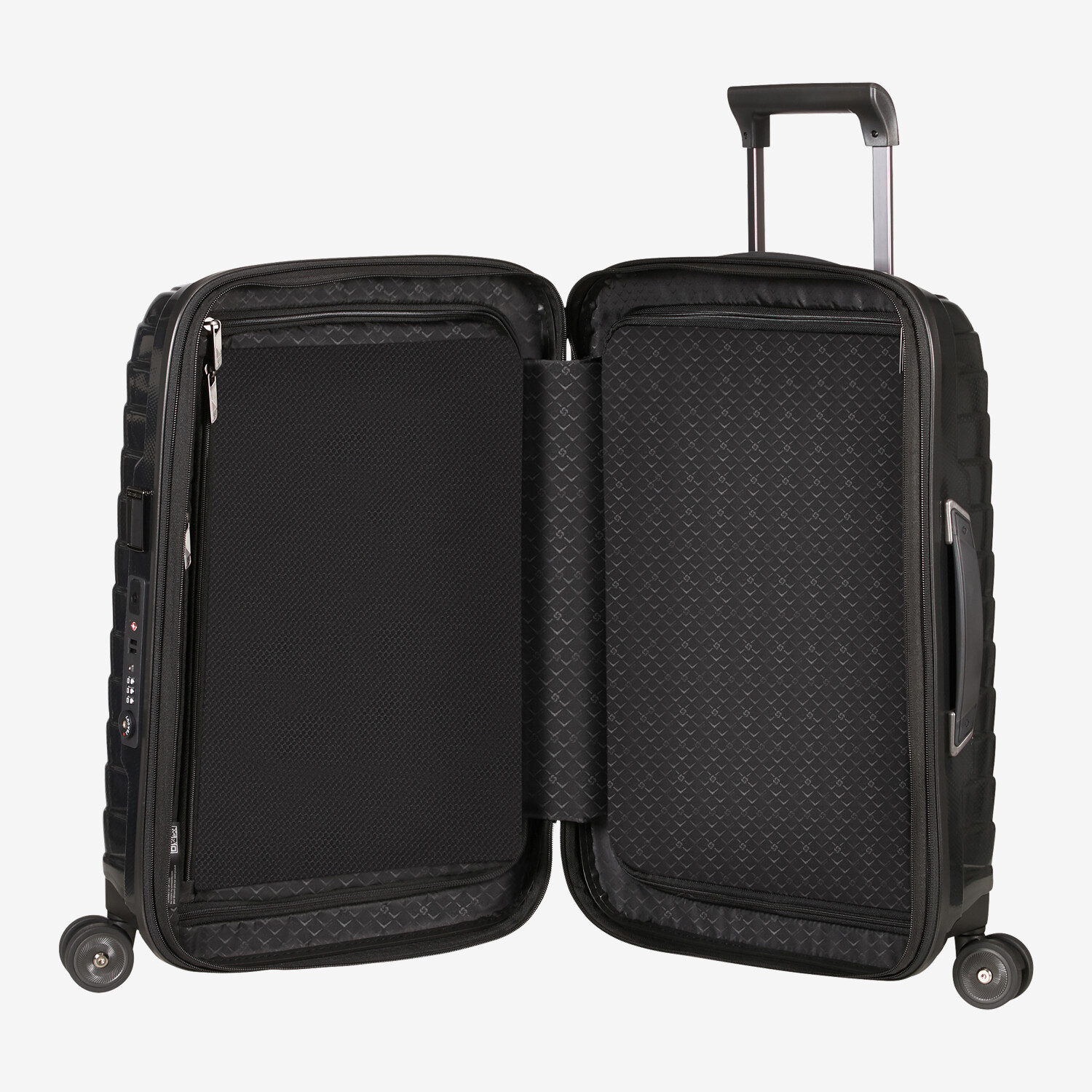 Samsonite Proxis Spinner 55 Cabin Trolley (Expandable), Black ...