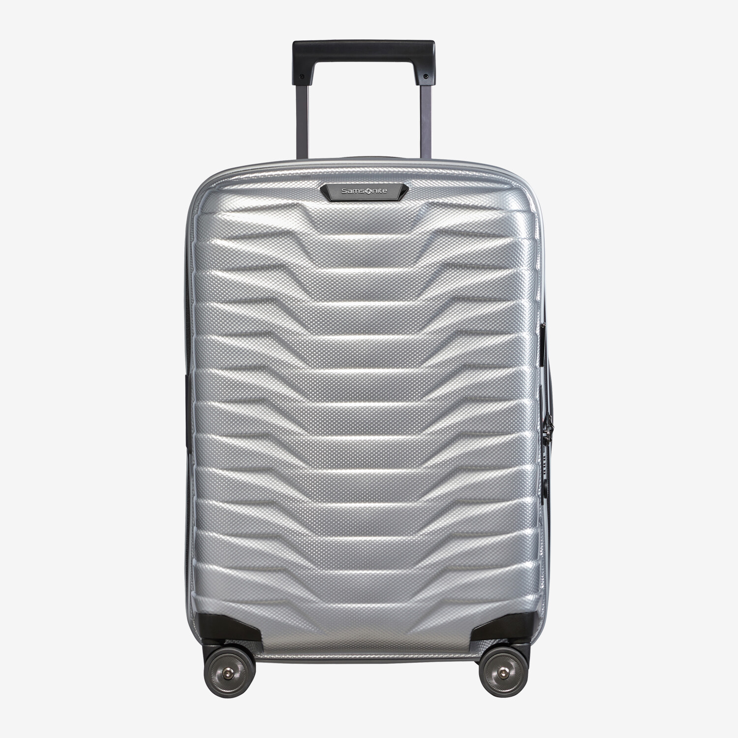 Samsonite Proxis Spinner 55 Cabin Trolley (Expandable), Silver - Worldshop