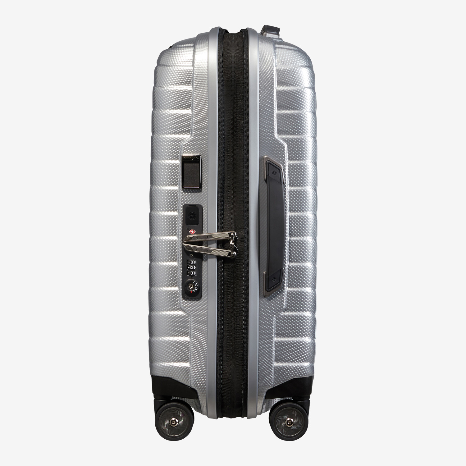 Samsonite Proxis Spinner 55 Cabin Trolley (Expandable), Silver - Worldshop