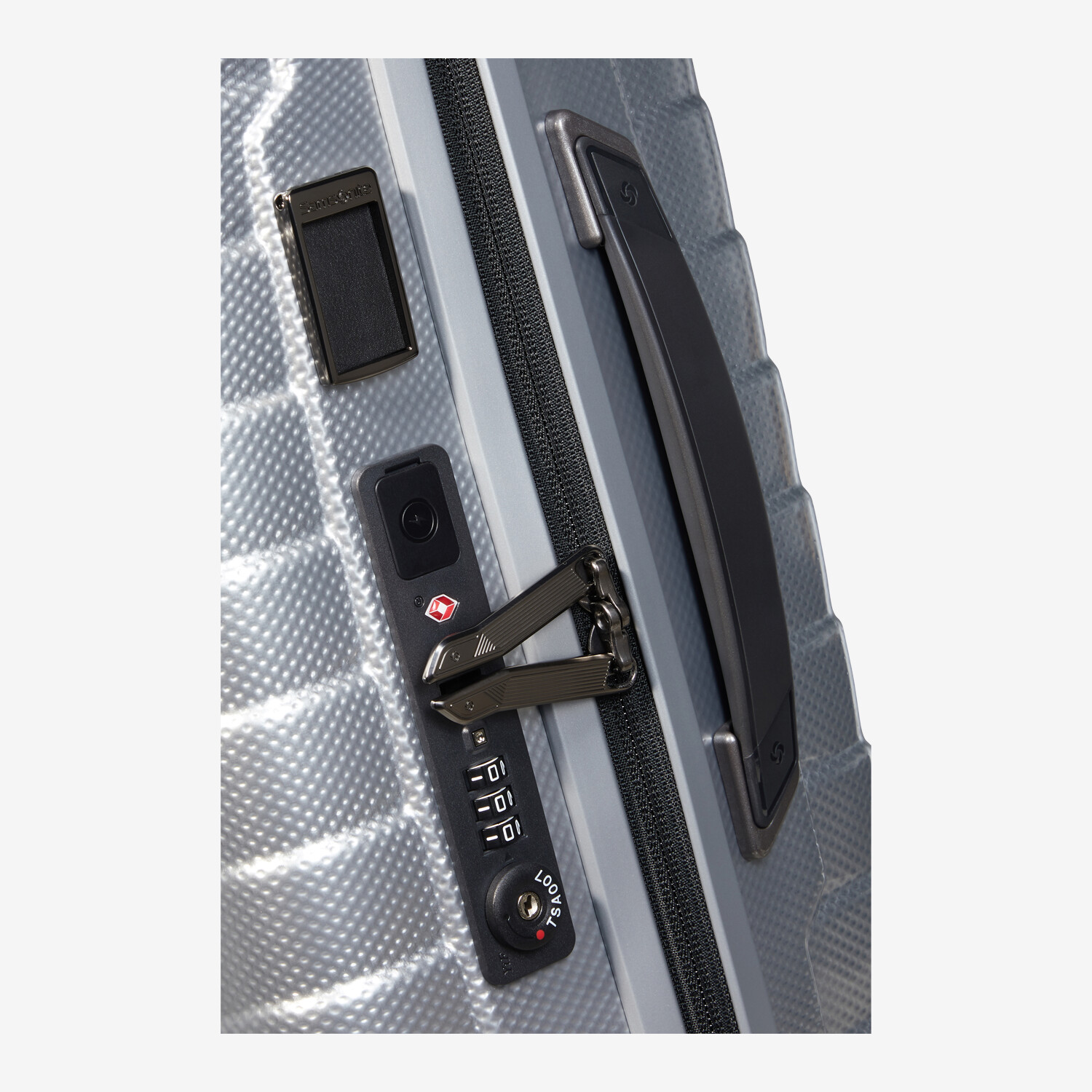 Samsonite Proxis Spinner 55 Cabin Trolley (Expandable), Silver - Worldshop