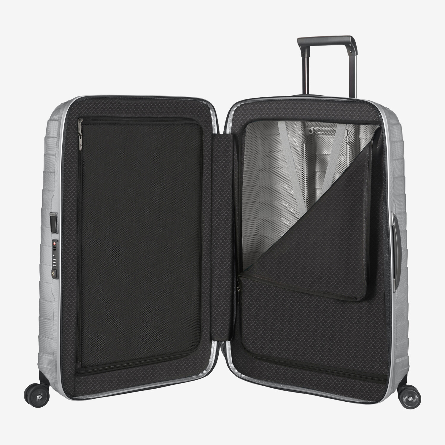 Samsonite Proxis Spinner 75 Trolley, Silver - Worldshop