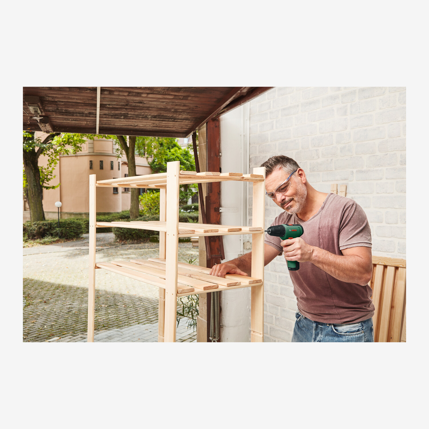 Bosch EasyDrill 1200 Cordless Drill Driver, Forest Green - Worldshop