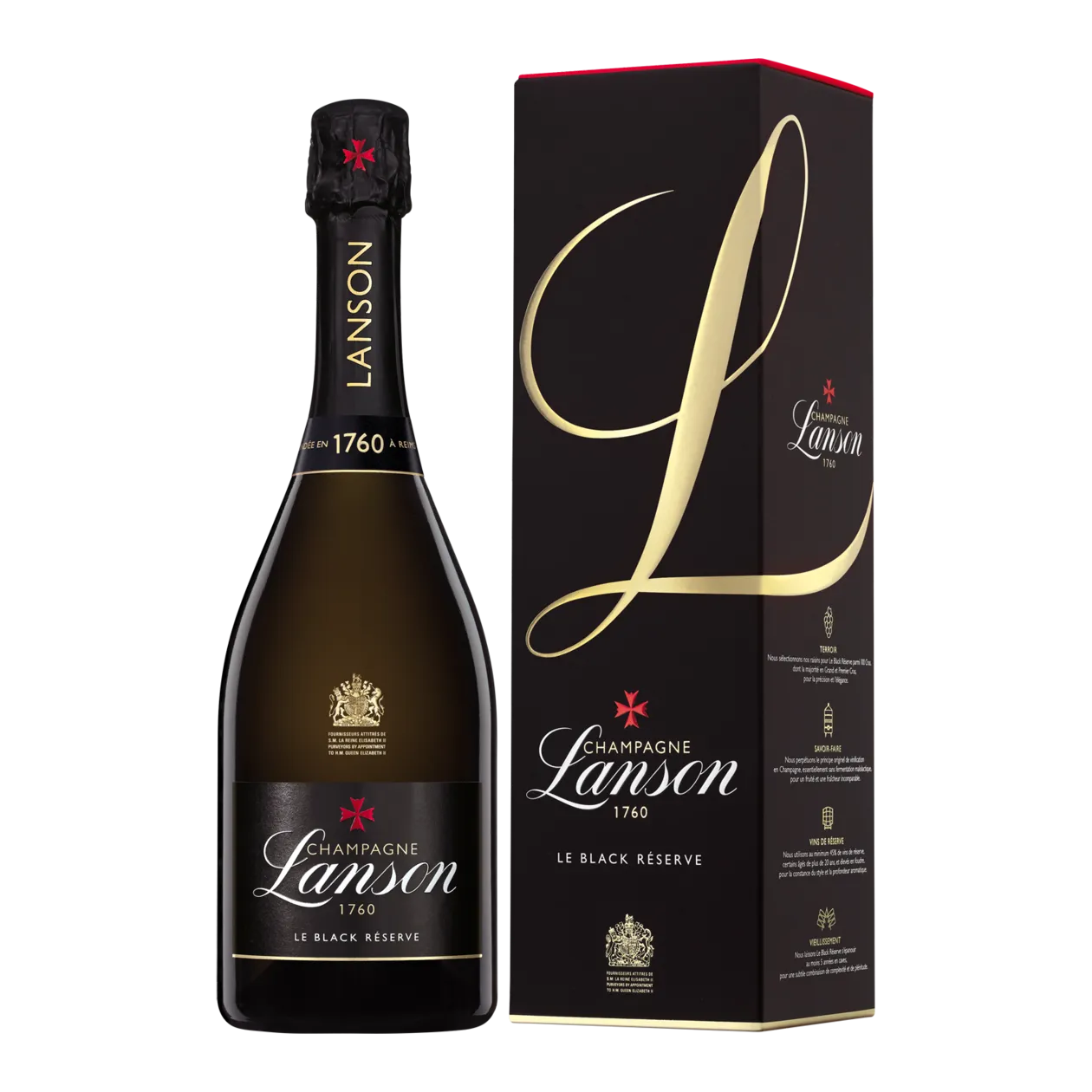 Lanson Le Black Réserve, 2 bottles, France - Worldshop