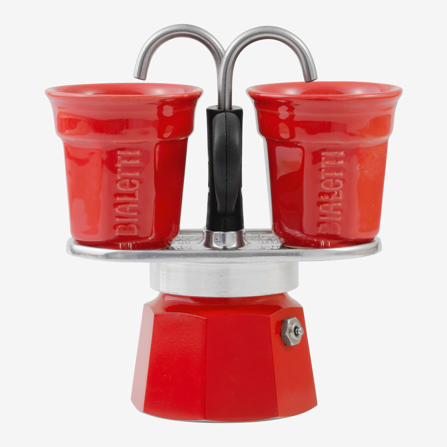 Bialetti Mini Express Set Espresso Maker, Red - Worldshop