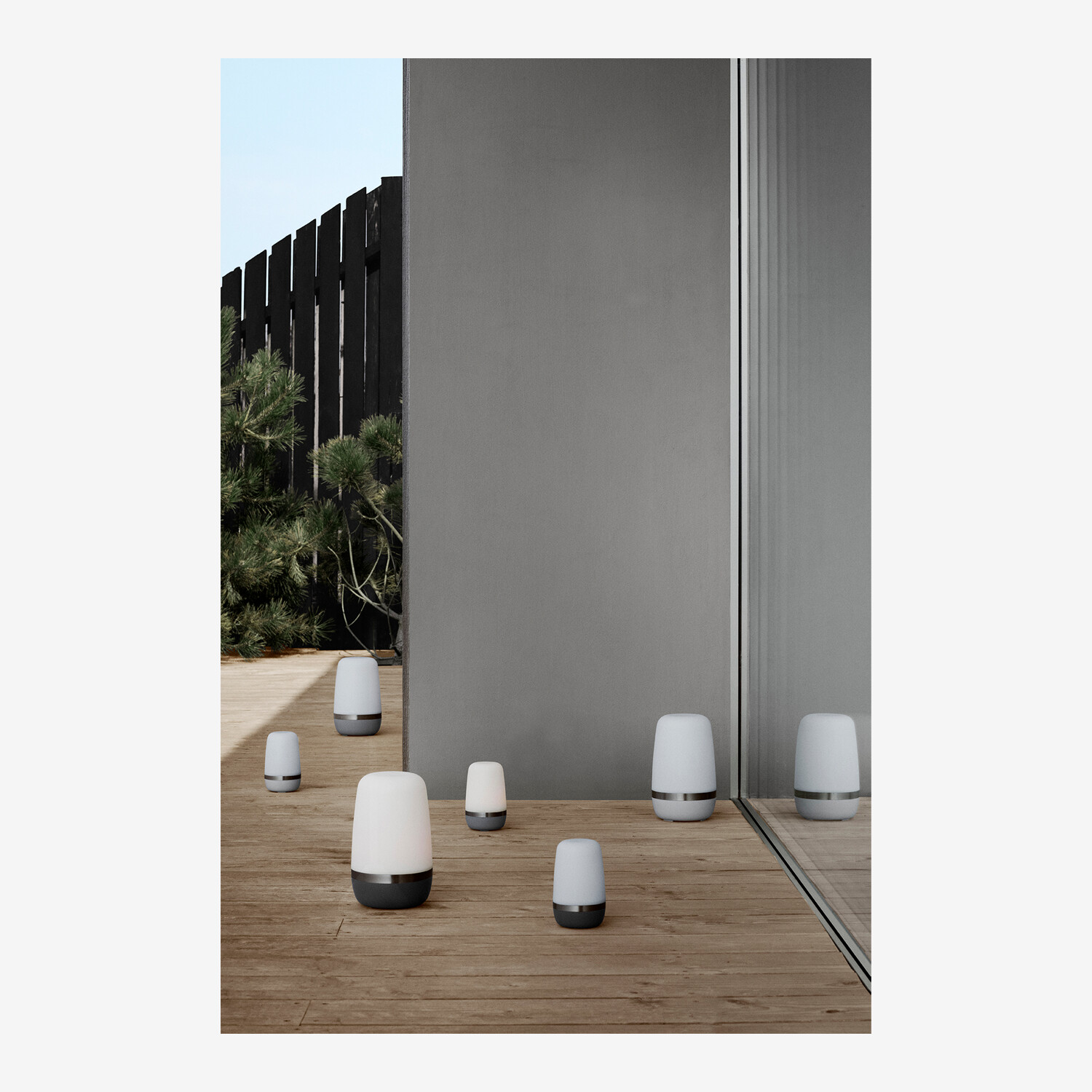 blomus SPIRIT LED-Outdoor-Leuchte L, Warm Gray - Worldshop