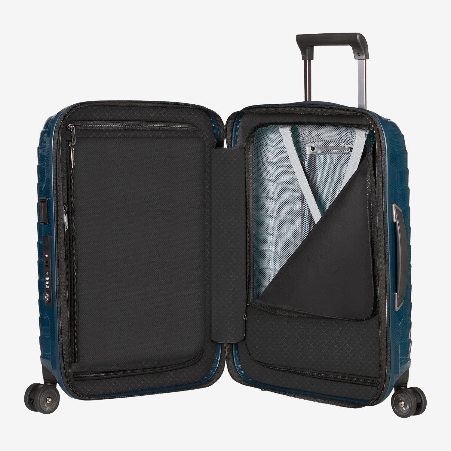 Samsonite Proxis Spinner 55/20 Trolley (expandable), Petrol Blue ...