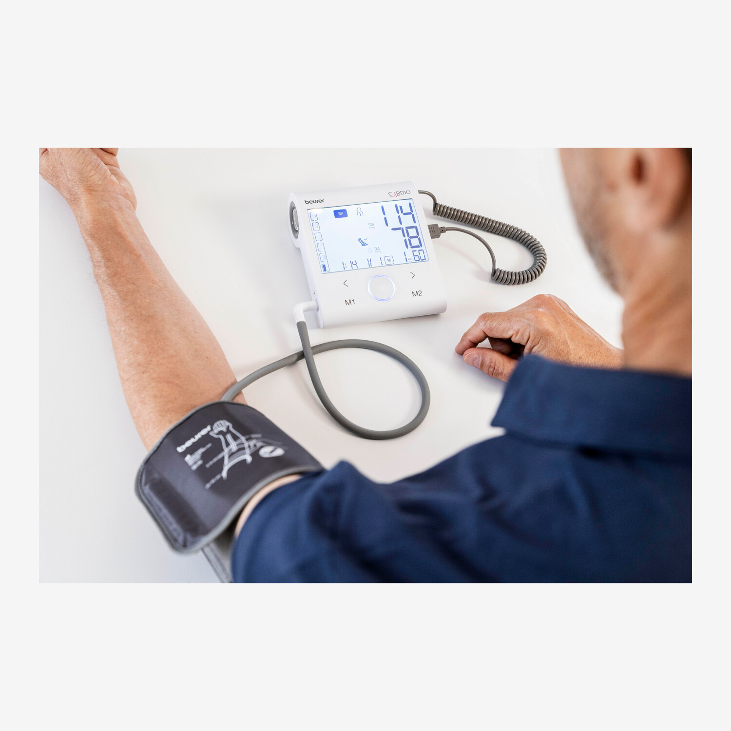 Beurer BM 96 Upper Arm Blood Pressure Monitor, White - Worldshop