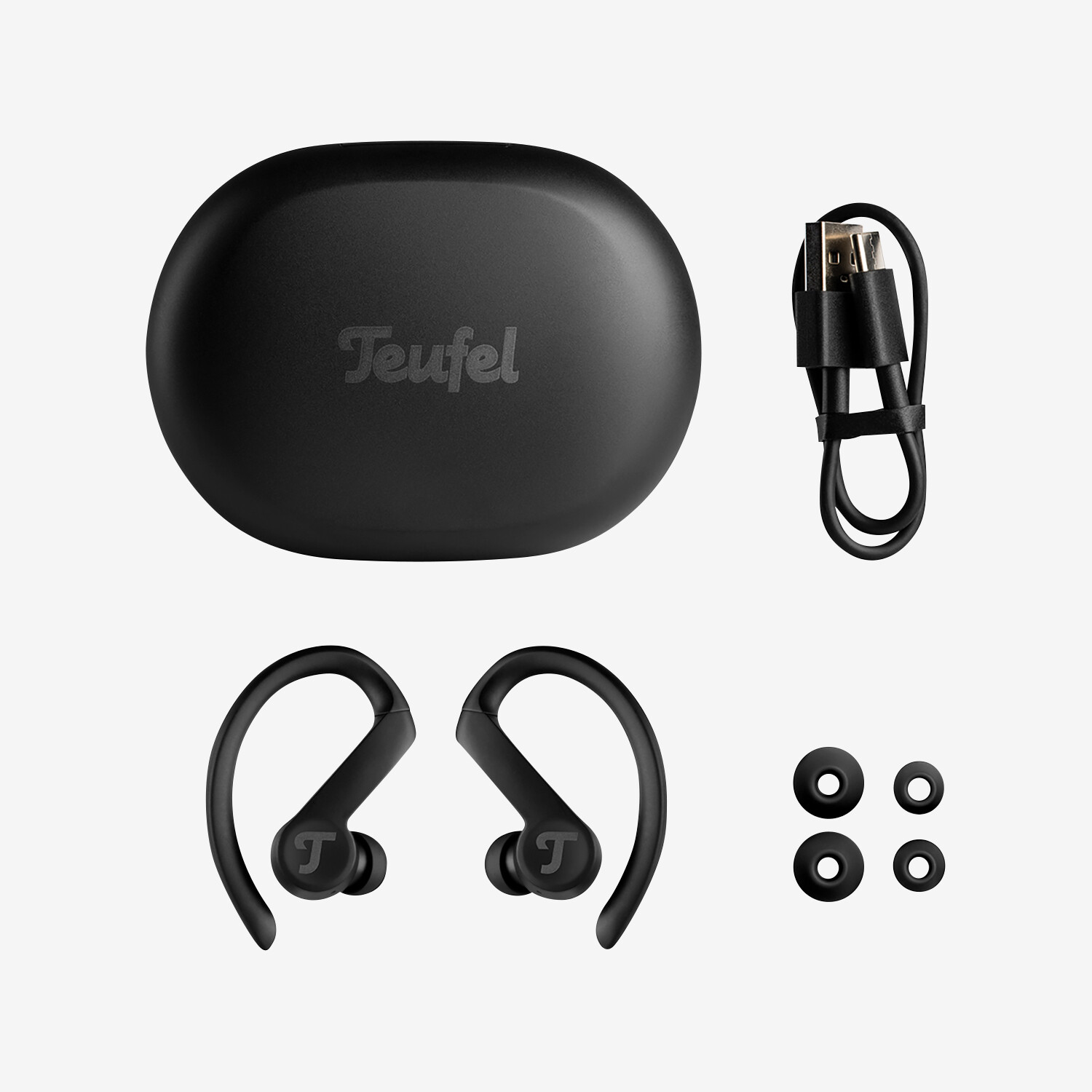 Teufel AIRY SPORTS True Wireless In-Ear Headphones, Black - Worldshop