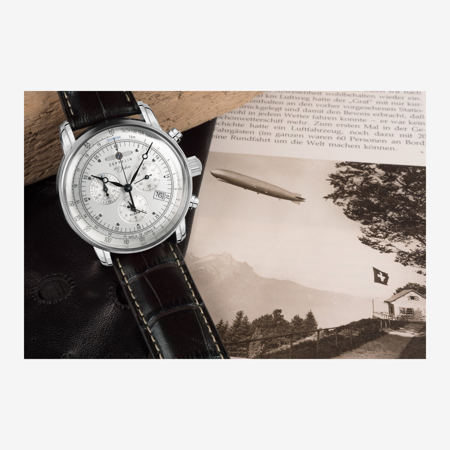 Zeppelin Alarm 7680-1 chronograph - Lufthansa WorldShop