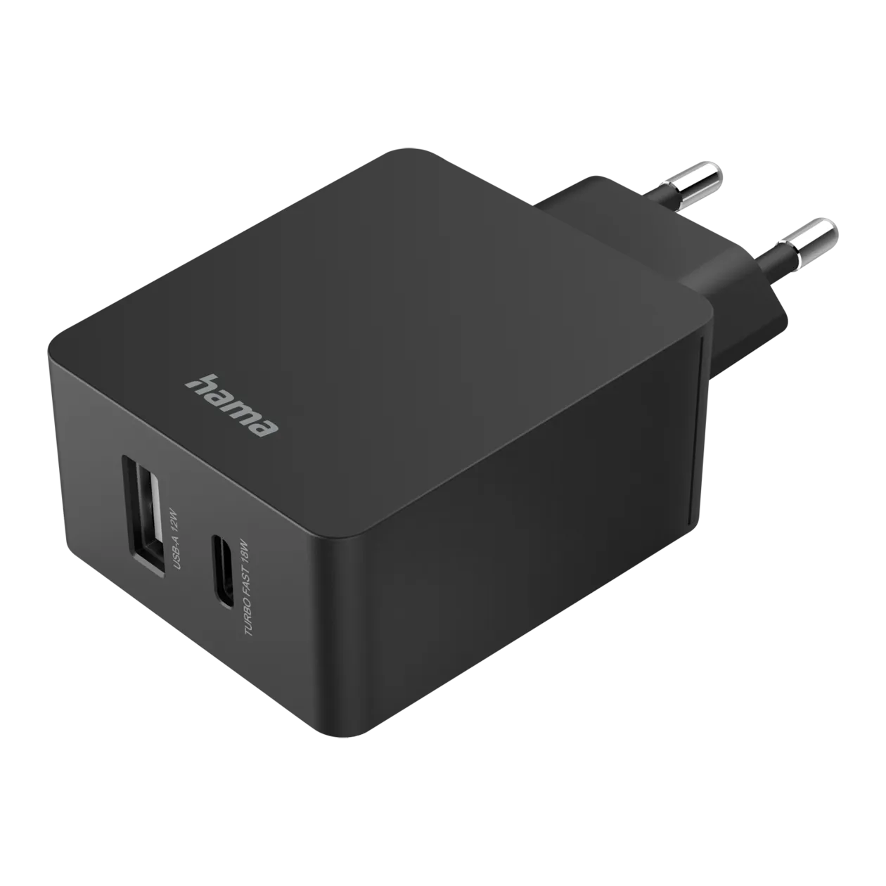 Hama Charging Device USB-C/USB-A, 30 W, Black - Worldshop