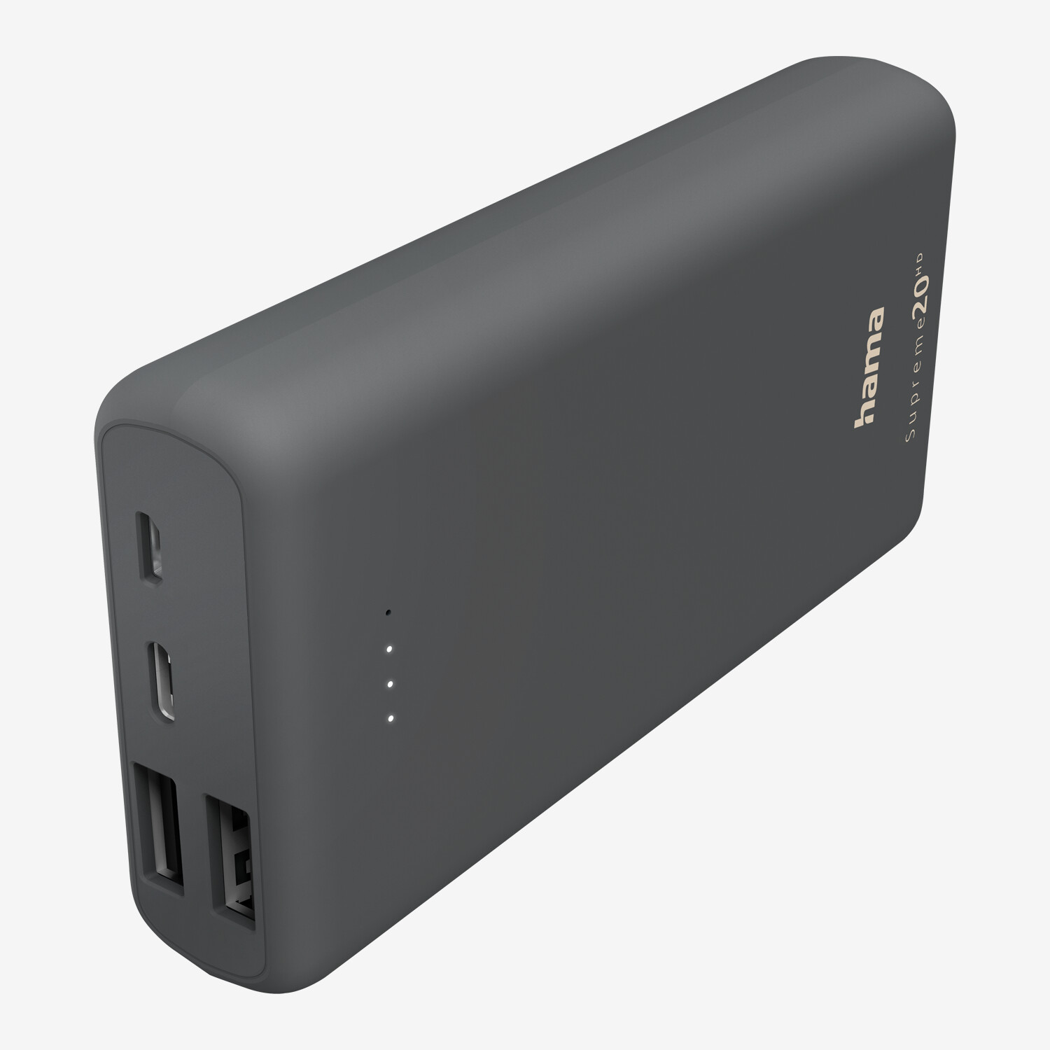 Hama Supreme 20 HD Power Pack, 20,000 mAh, Grey - Lufthansa WorldShop