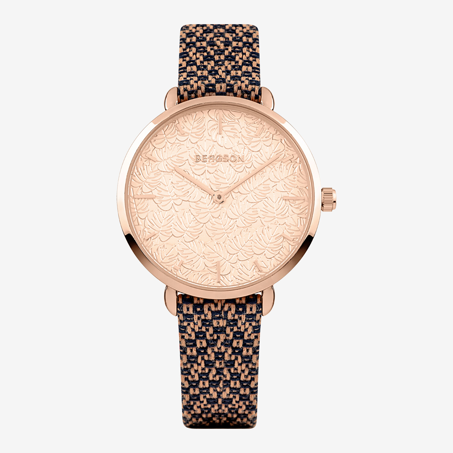 BERGSON Watch, Rose Gold-coloured / Brown - Lufthansa WorldShop