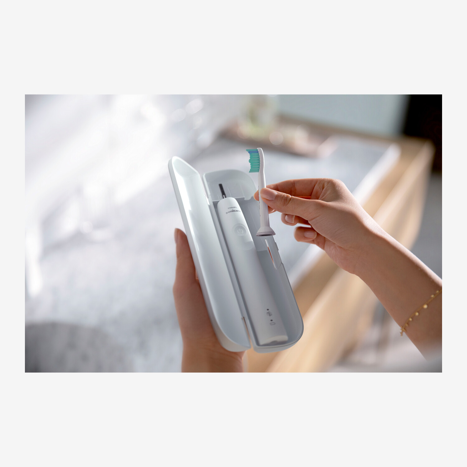 Philips Sonicare Series 3100 HX3673/13 Electric Sonic Toothbrush, White ...