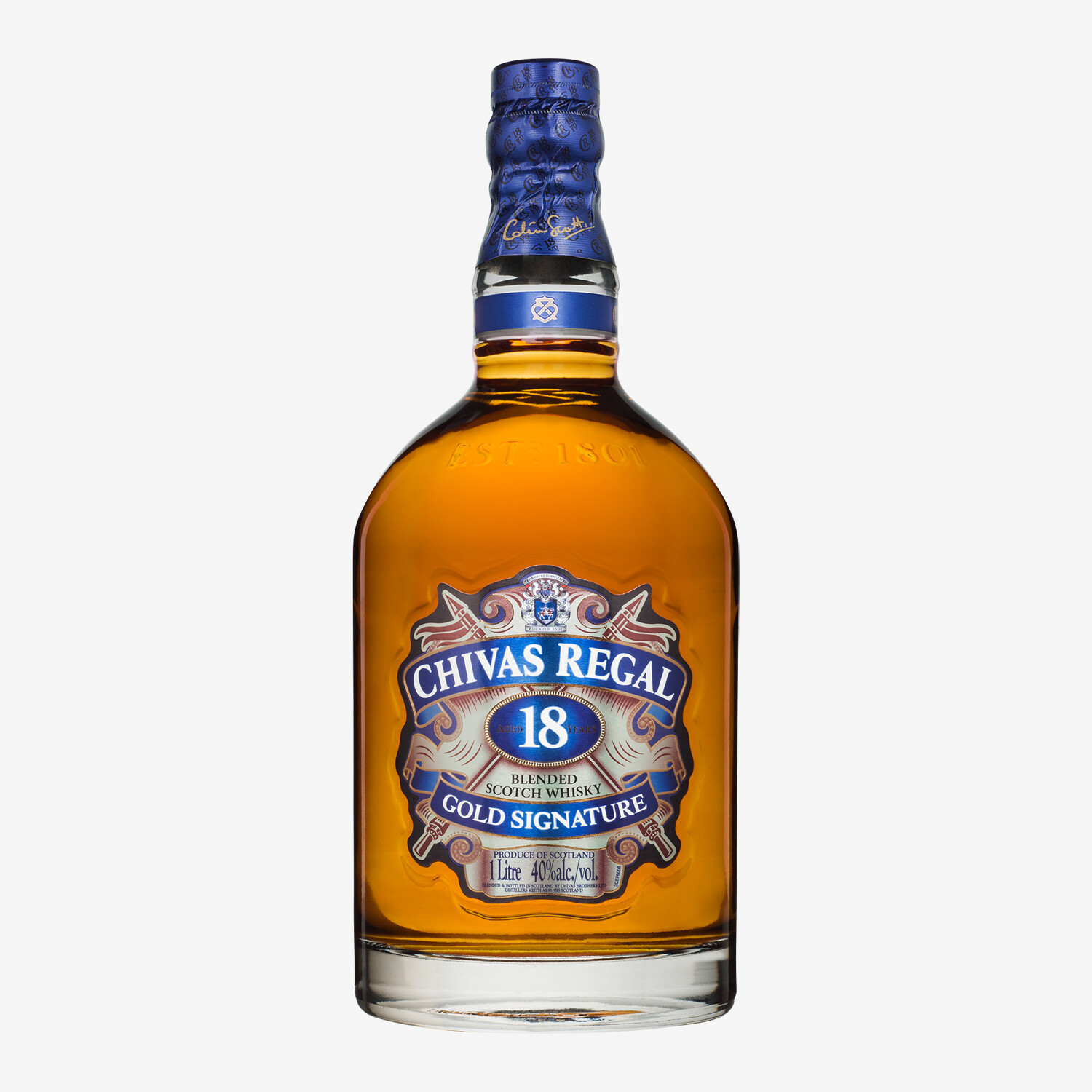 Chivas Regal 18-Year-Old Blended Scotch Whisky, 1 l, 40.0% ABV, United Kingdom - Worldshop