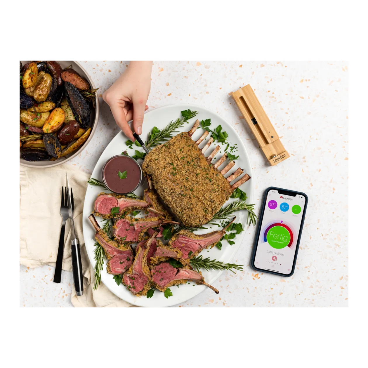 MEATER Plus Digital Meat Thermometer, Honey - Worldshop