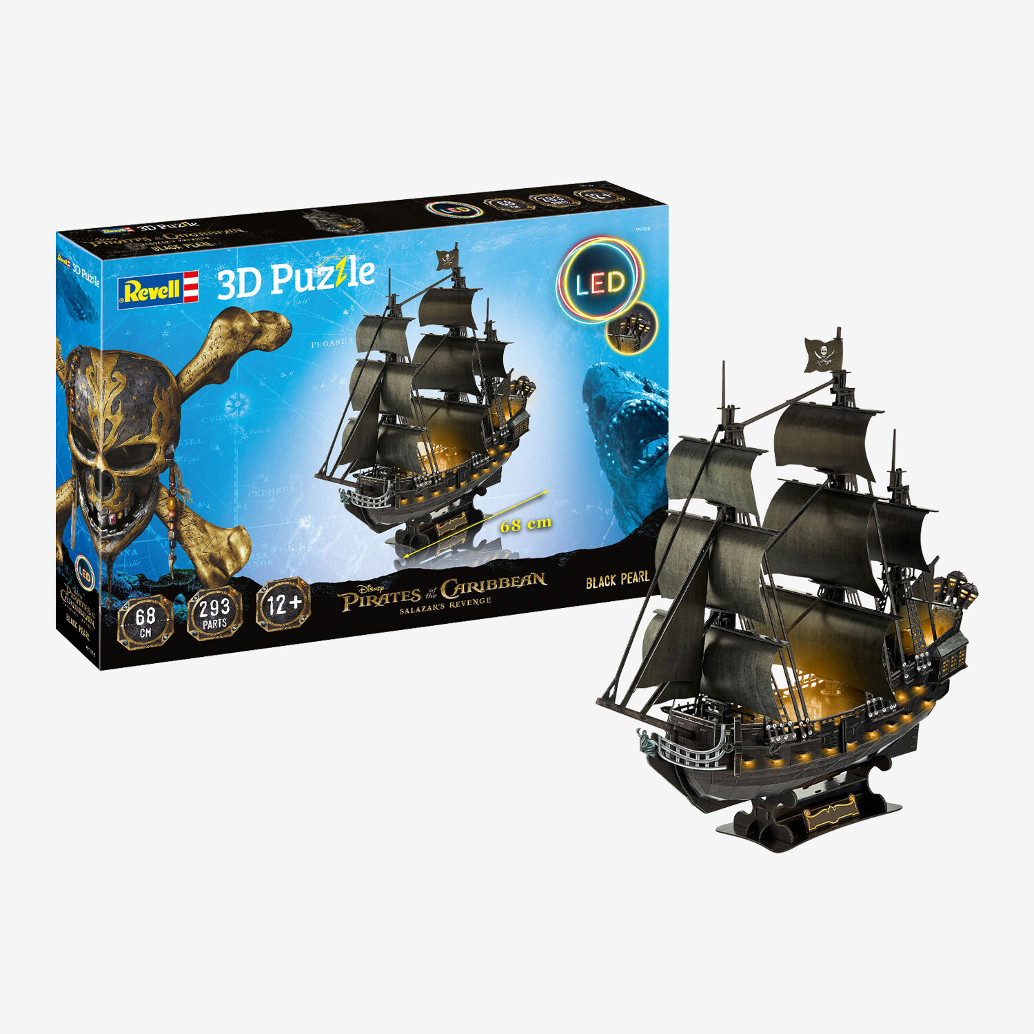 Revell Black Pearl from "Pirates of the Caribbean" LED Edition Model ...