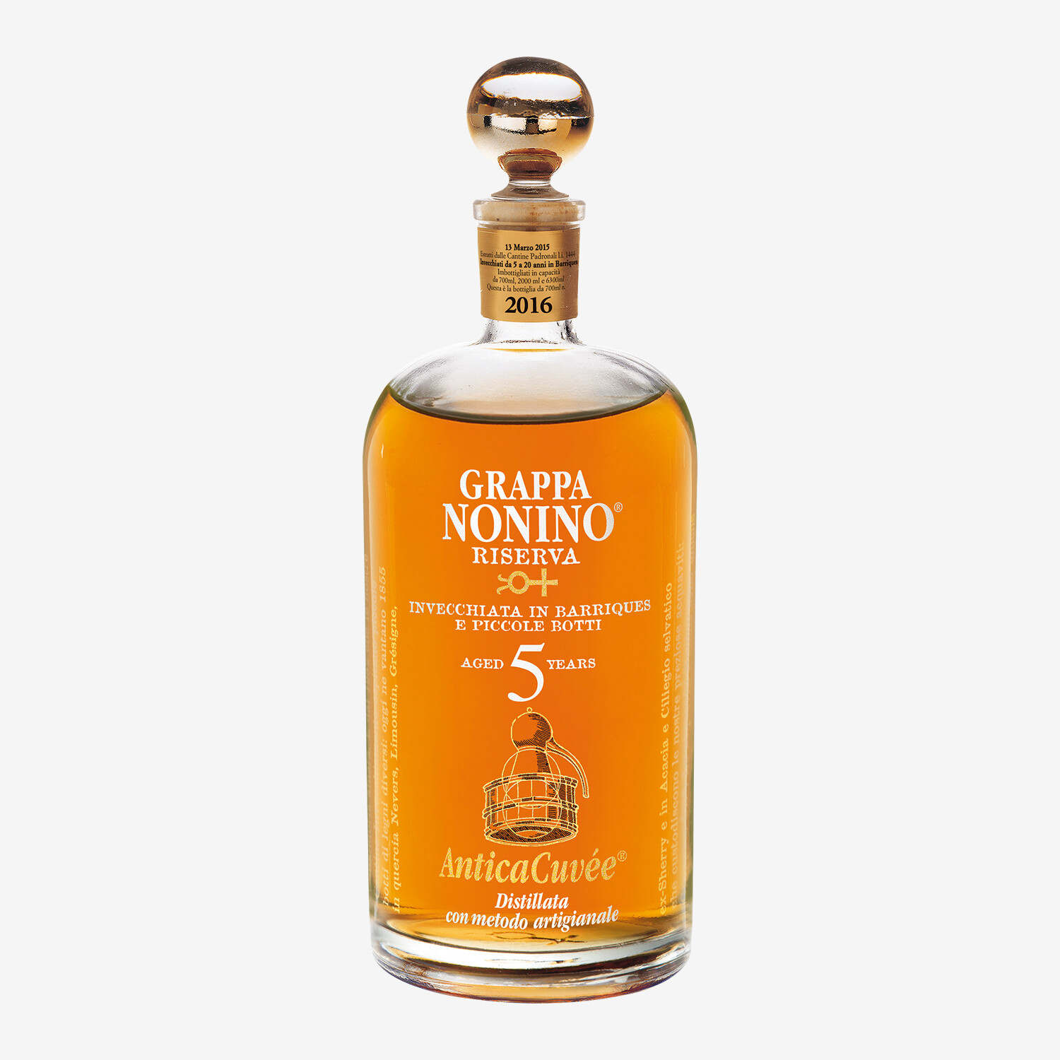 Grappa Nonino Riserva Antica Cuvée®, 0.7 l, 43.0% ABV, Italy ...