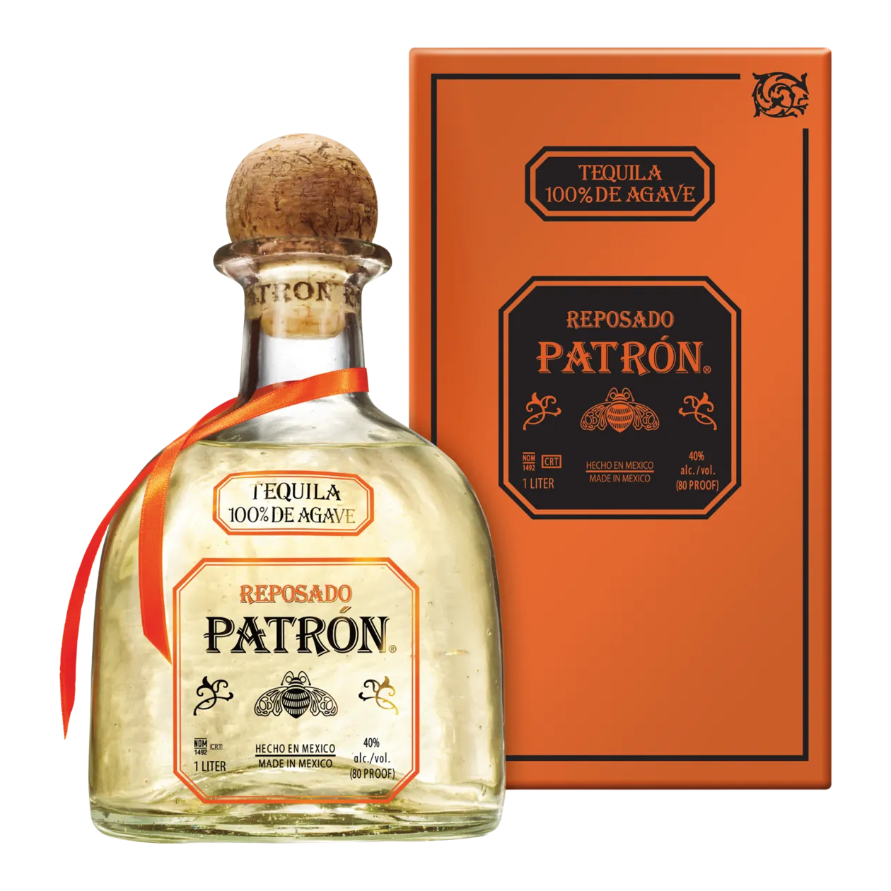 Patrón Tequila Reposado, 1 l, 40.0% ABV, Mexico - Worldshop