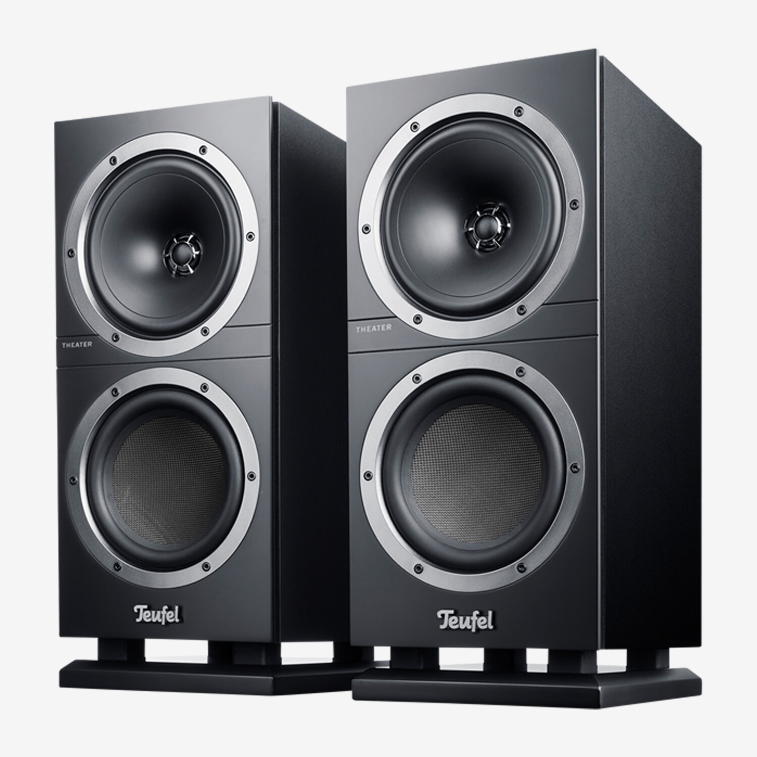 Teufel Theater 500S Stereo Bookshelf Speakers, Black - Worldshop