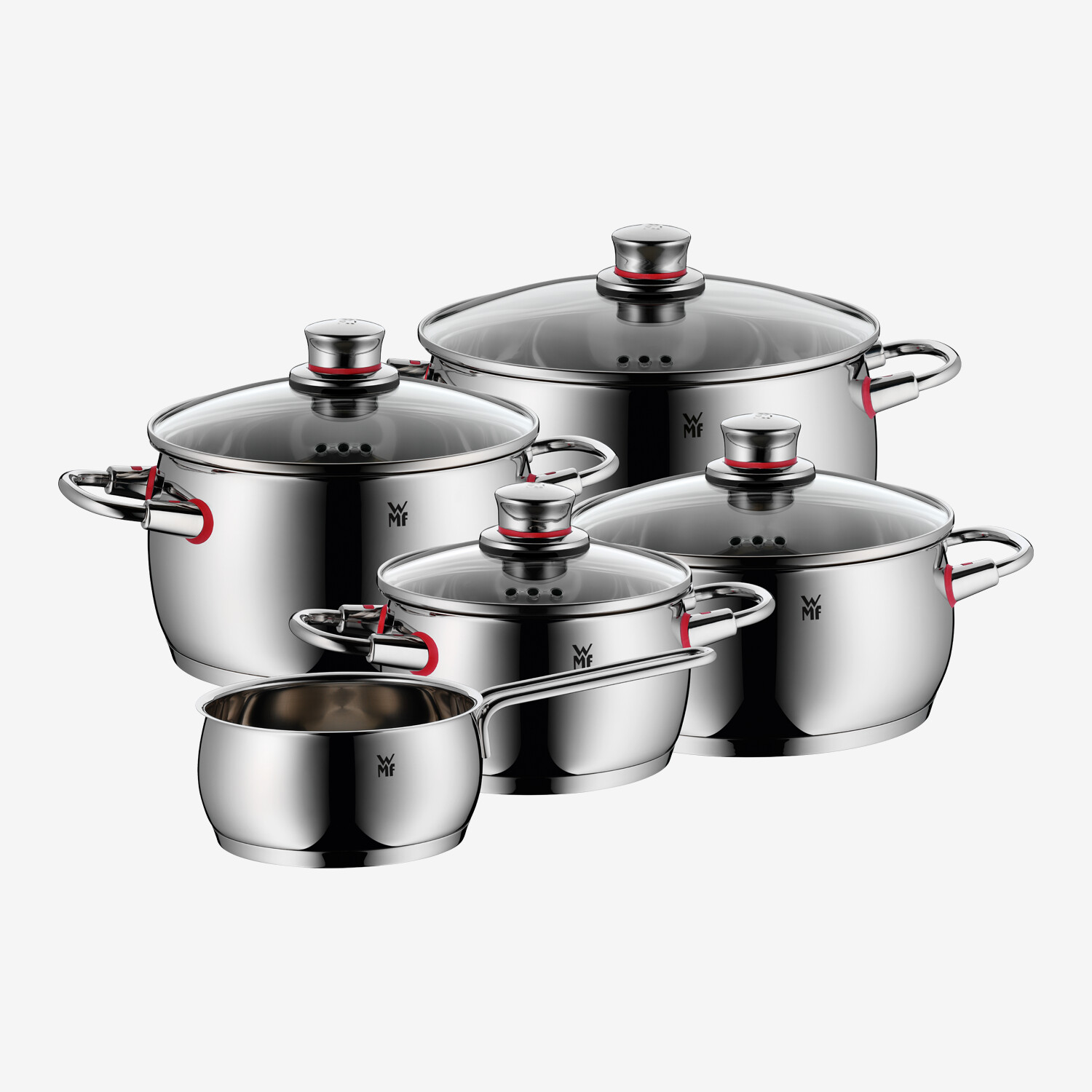 WMF Quality One Cookware Set, 5 pcs., Cromargan® - Worldshop