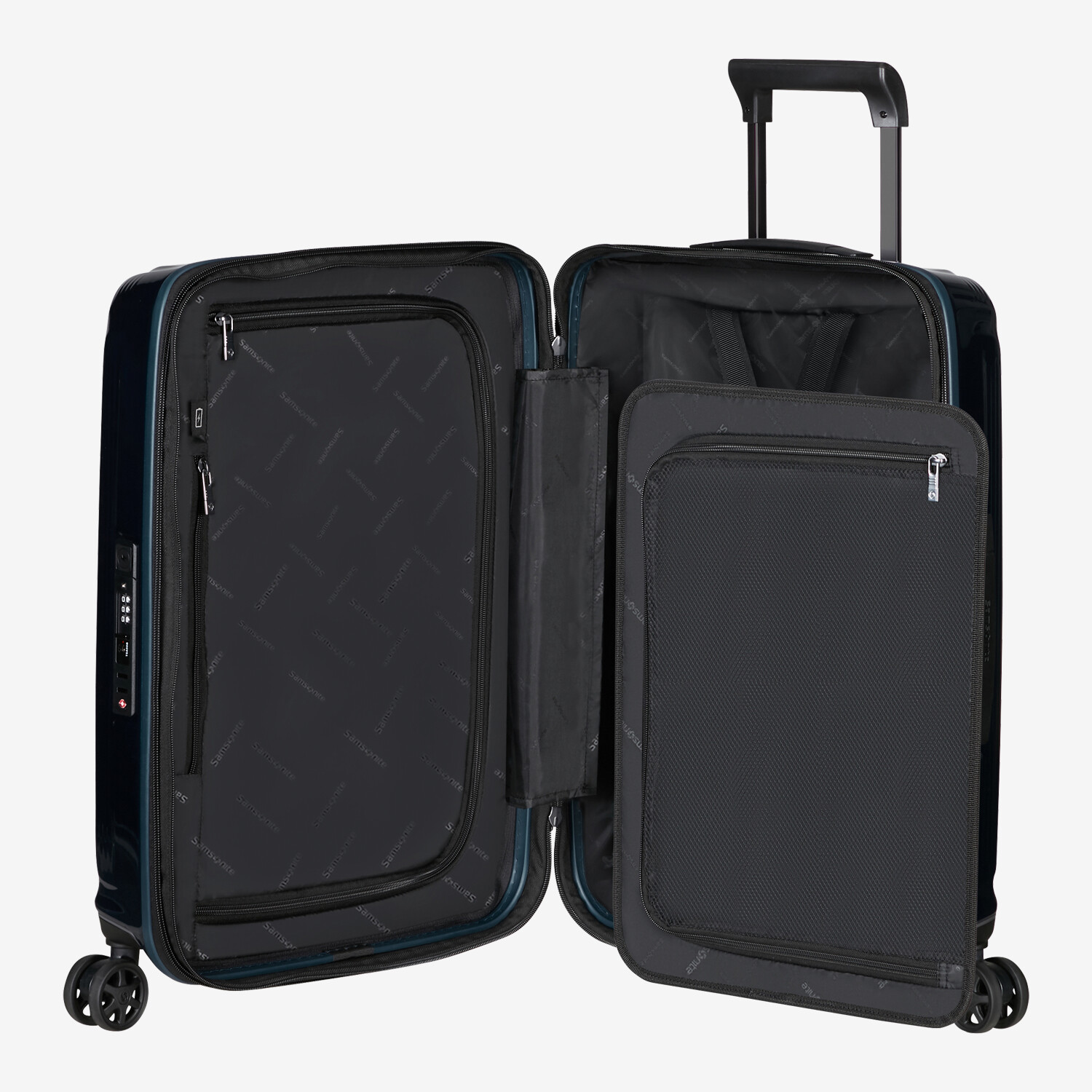 Samsonite Nuon Spinner 69/25 Cabin Trolley (Expandable), Dark Blue ...