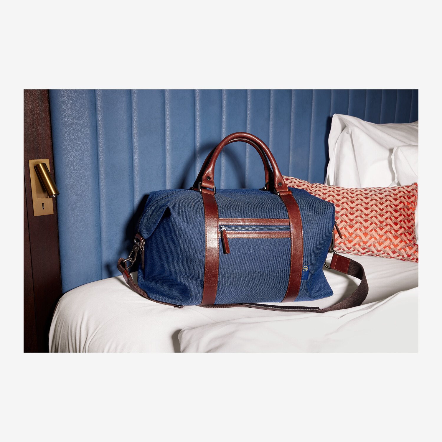 Lufthansa Upcycling Collection Weekender Travel Bag, Dark Blue - Worldshop