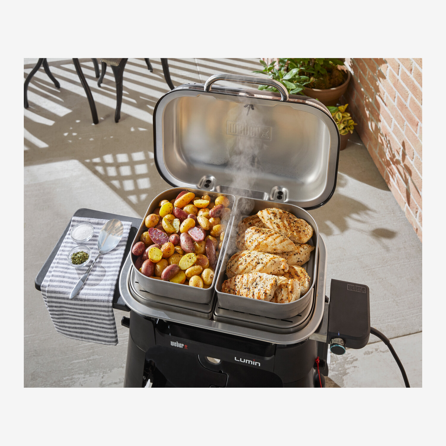 Weber® Lumin Compact Elektrogrill, Schwarz - Worldshop