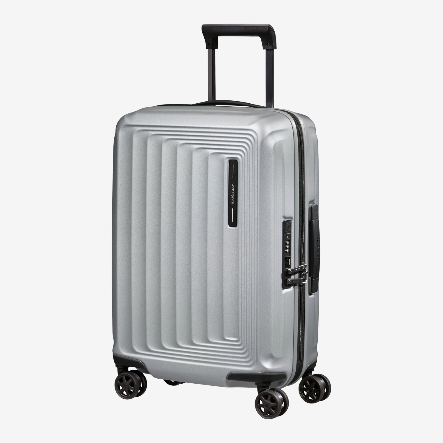 Samsonite Nuon Spinner 55/20 Cabin Trolley (Expandable), Matt Silver ...