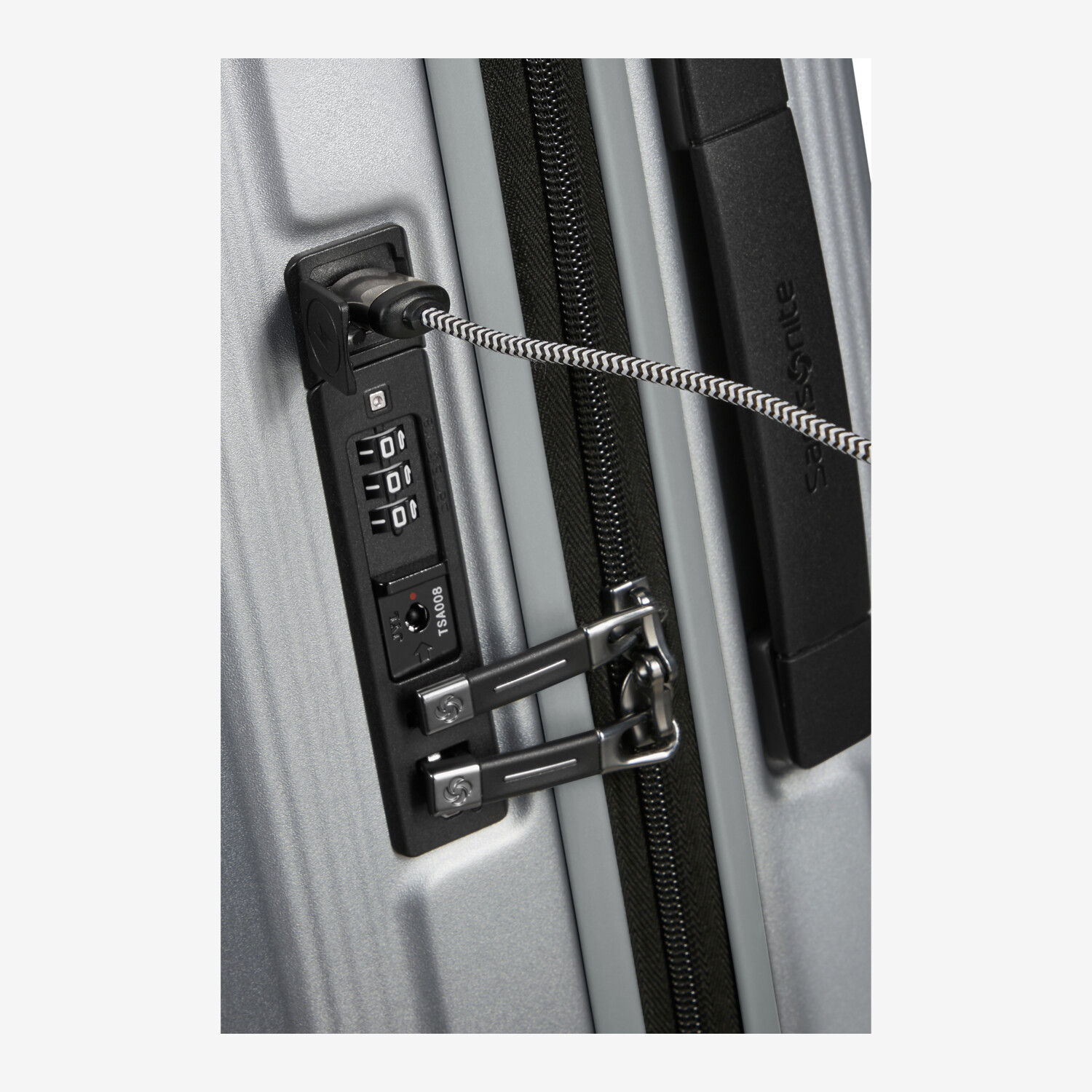 Samsonite Nuon Spinner 55/20 Cabin Trolley (Expandable), Matt Silver ...