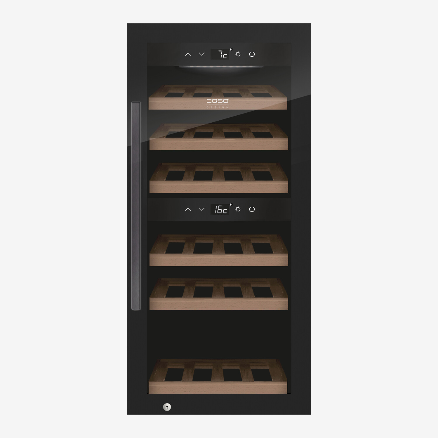 CASO Design WineExclusive 24 Smart Wine Cooler, Black - Worldshop