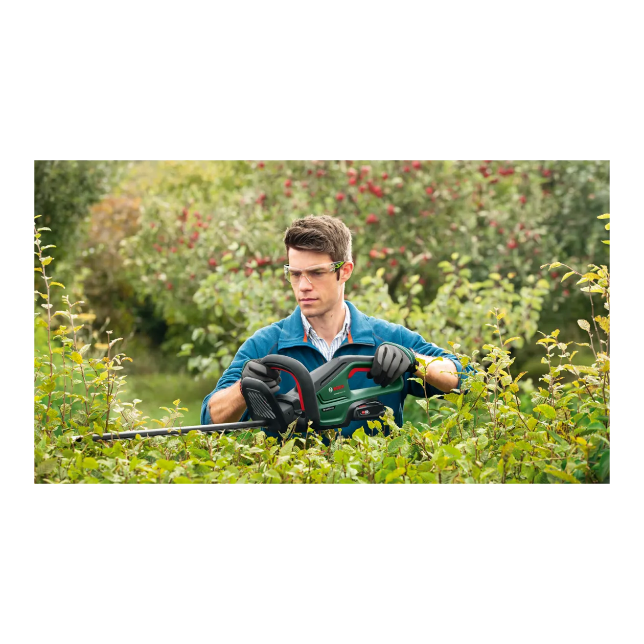 Bosch UniversalHedgeCut 18V-55 Cordless Hedge Cutter, Forest Green ...