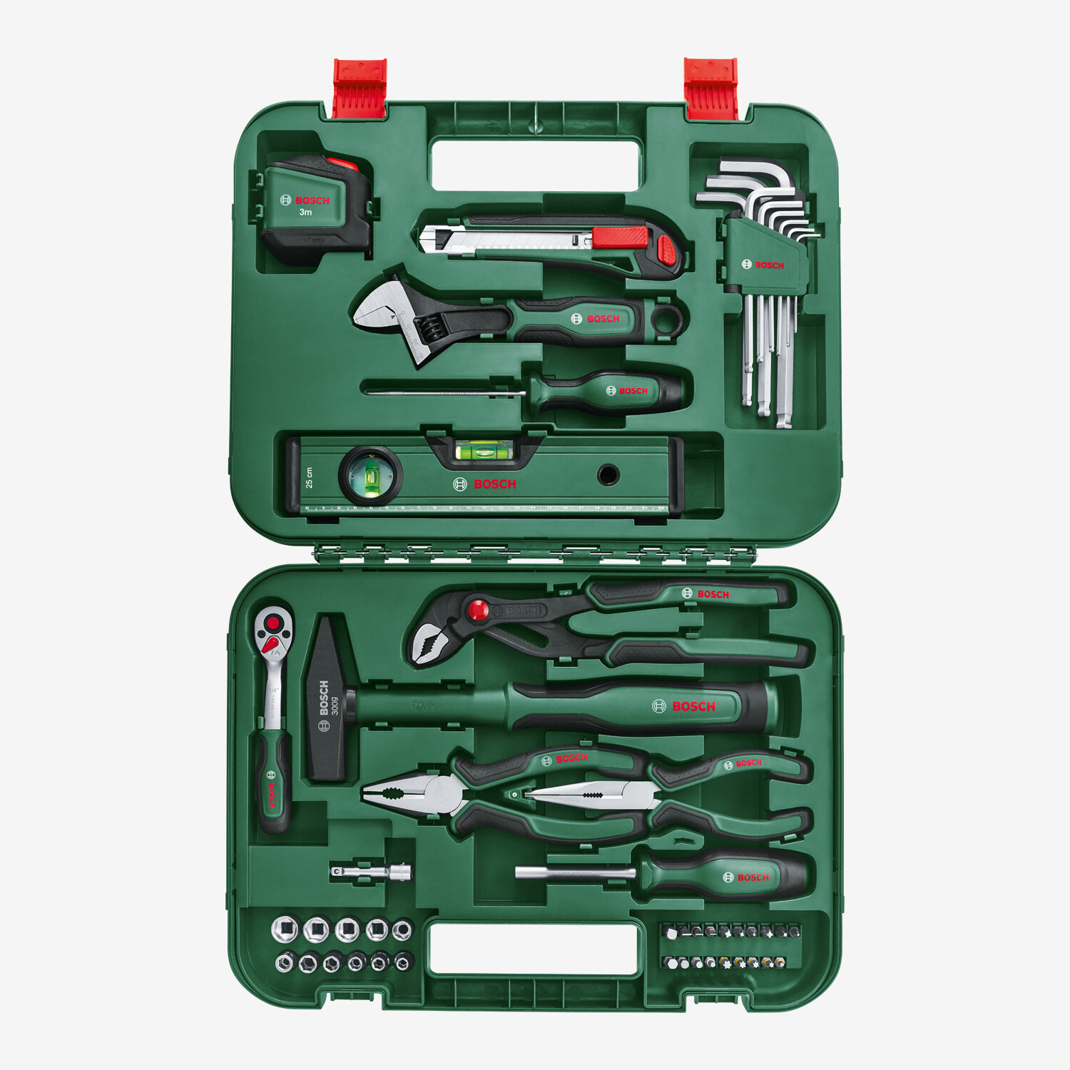 Bosch Advanced Toolbox, 52 pcs, Forest Green - Worldshop