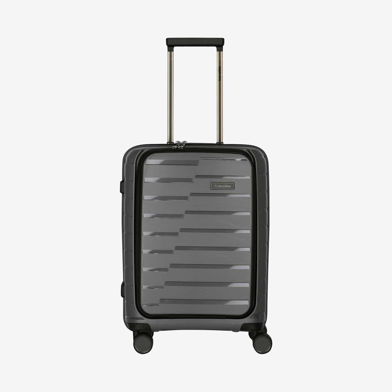travelite AIR BASE Cabin Trolley with Front Pocket, 4-Wheel, Anthracite ...
