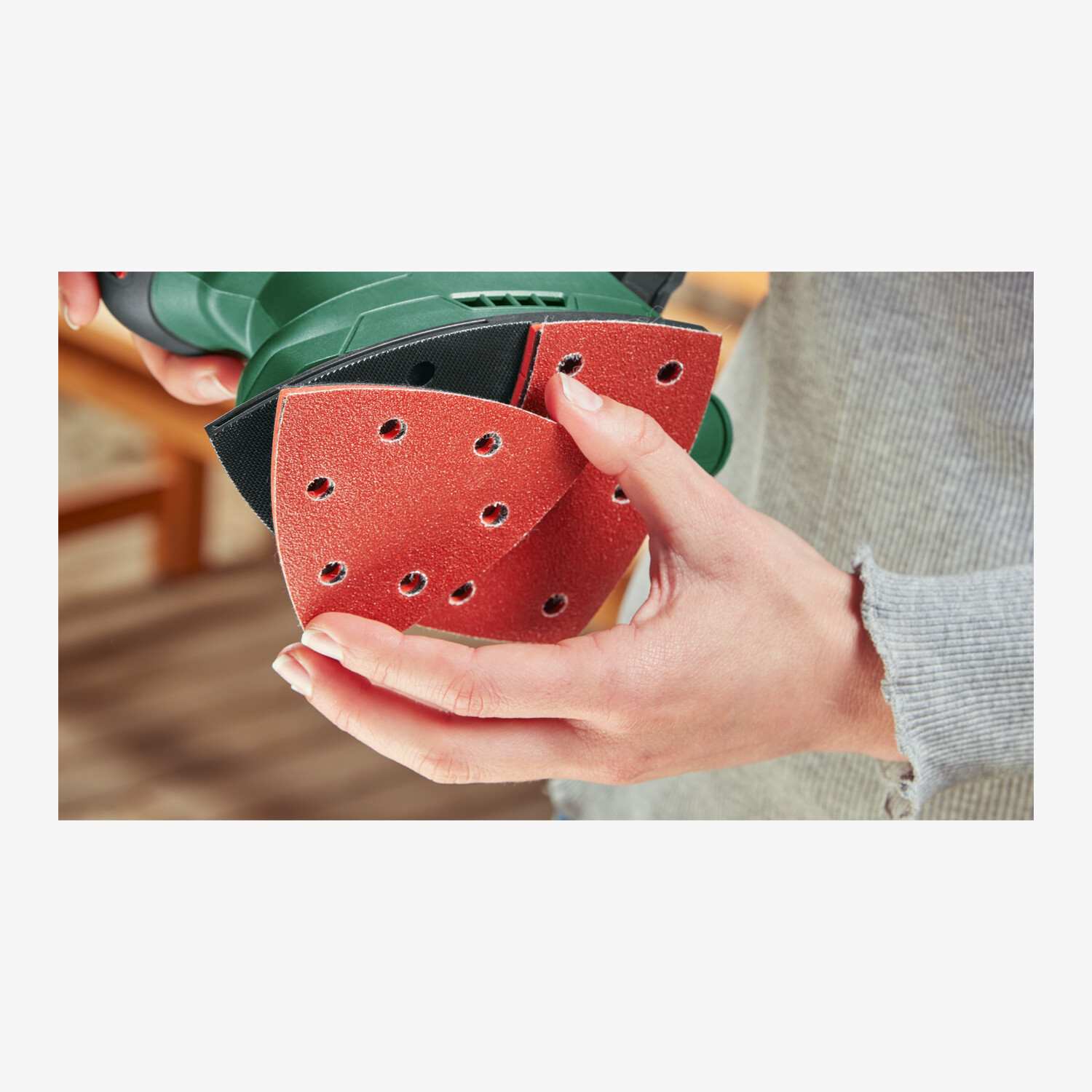 Bosch EasySander 18V-8 Cordless Multi-Sander, Classic Green - Worldshop