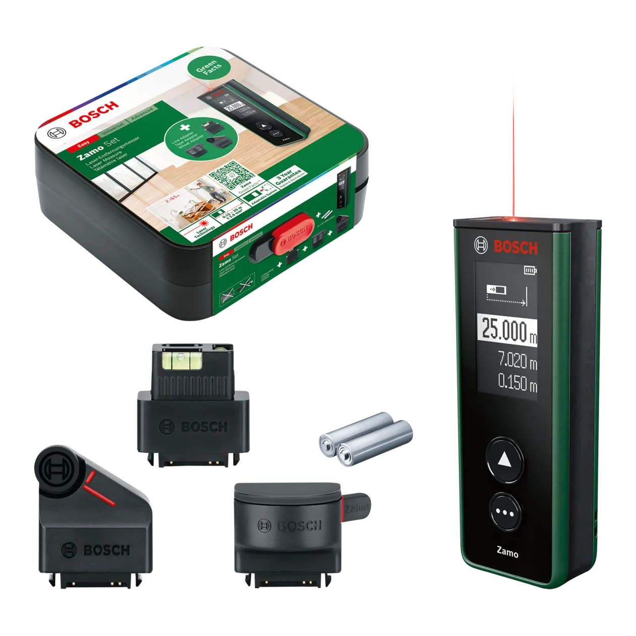 Bosch Zamo Set Digital Laser Measure, Classic Green - Worldshop Bosch Zamo Set Digital Laser Measure, Classic Green - Worldshop