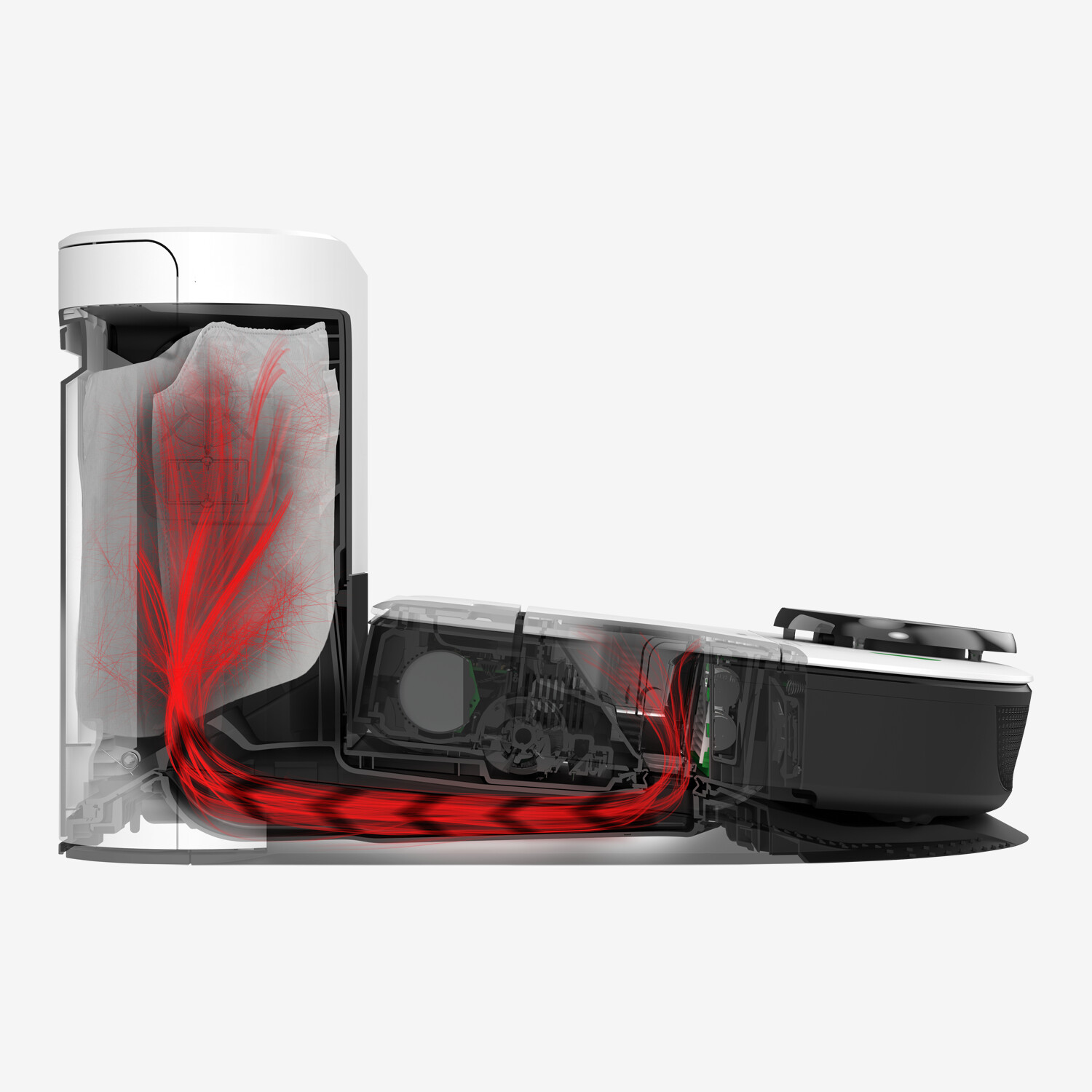 Vorwerk Kobold VR7 Vacuum Robot with RB7 Service Station, White/Black ...