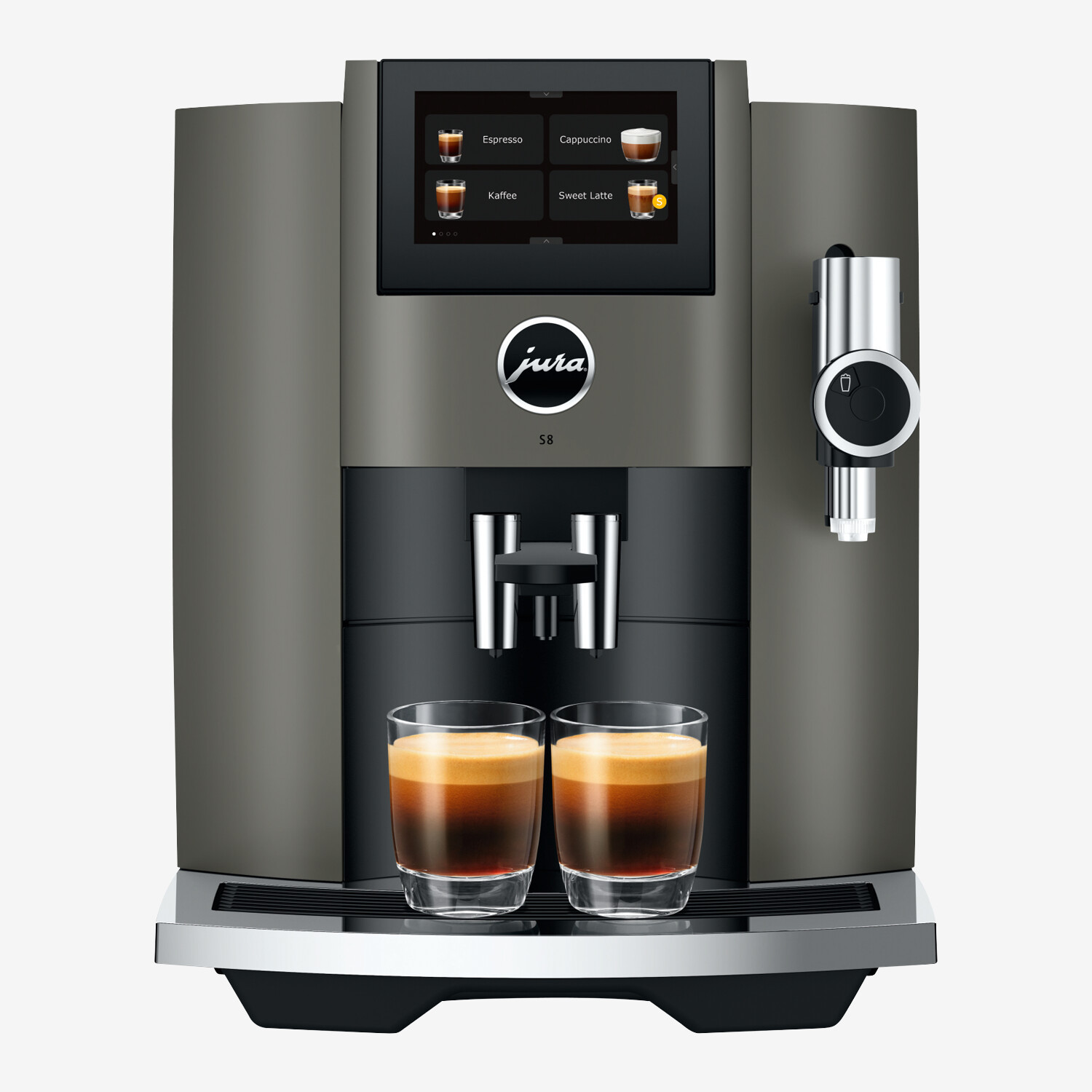 JURA S8 (EB) Automatic Coffee Machine, Dark Inox - Worldshop
