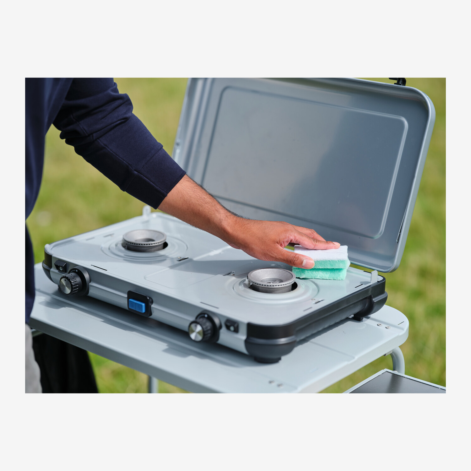 Campingaz® Camping Kitchen™ 2 Maxi CV Gas Cooker, Silver-Coloured/Black ...