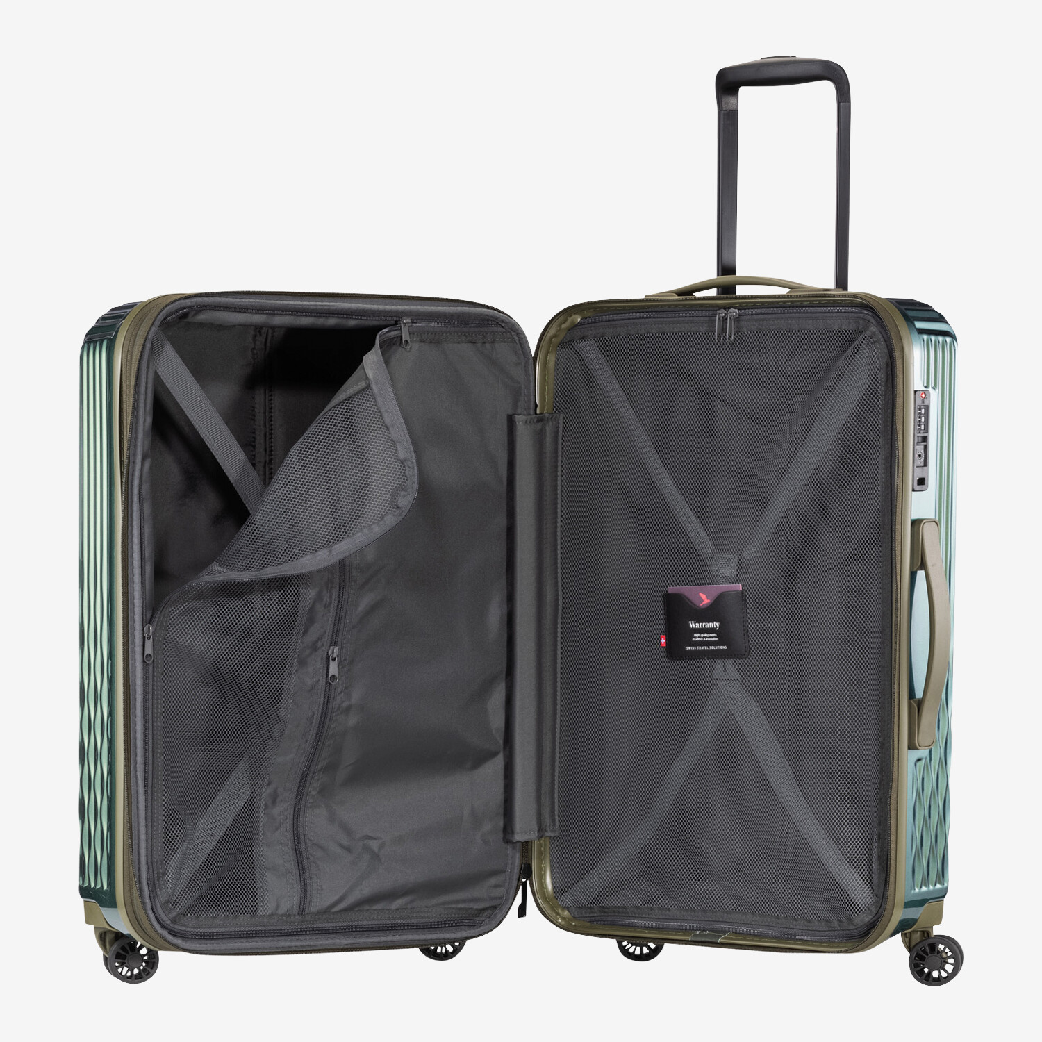 PACK EASY Flow Trolley M (erweiterbar), Bronze Green - Worldshop