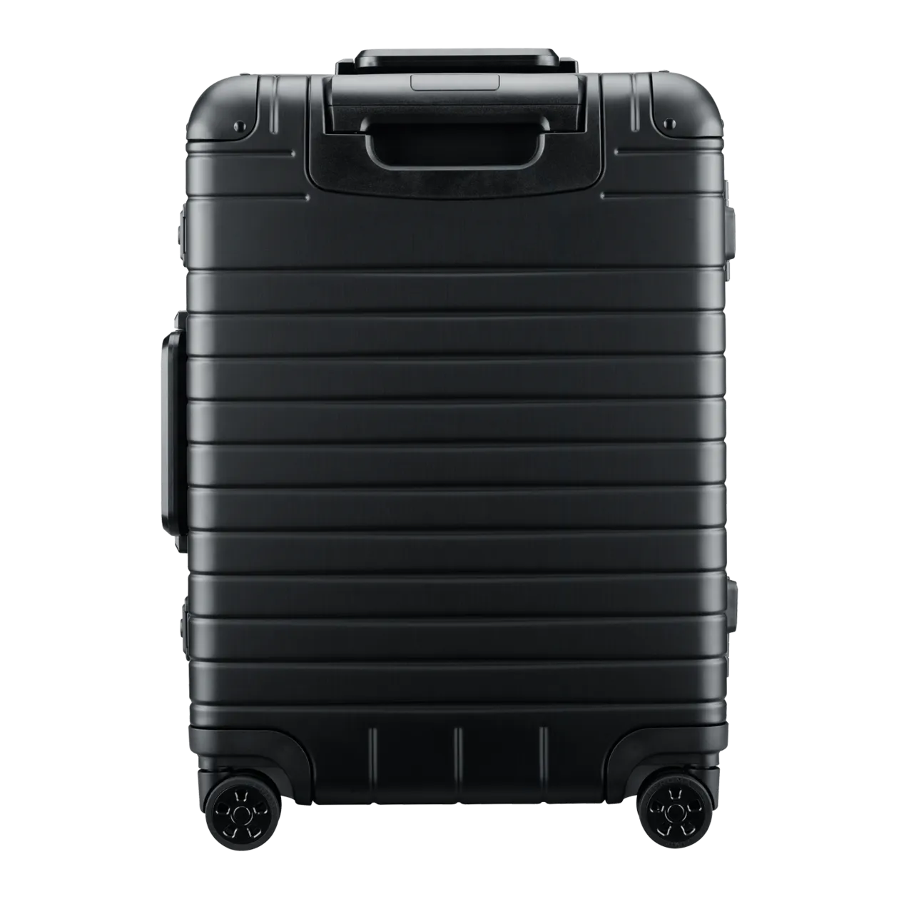 SWISS Aluminium Collection Trolley S with Front Pocket, Black - Worldshop