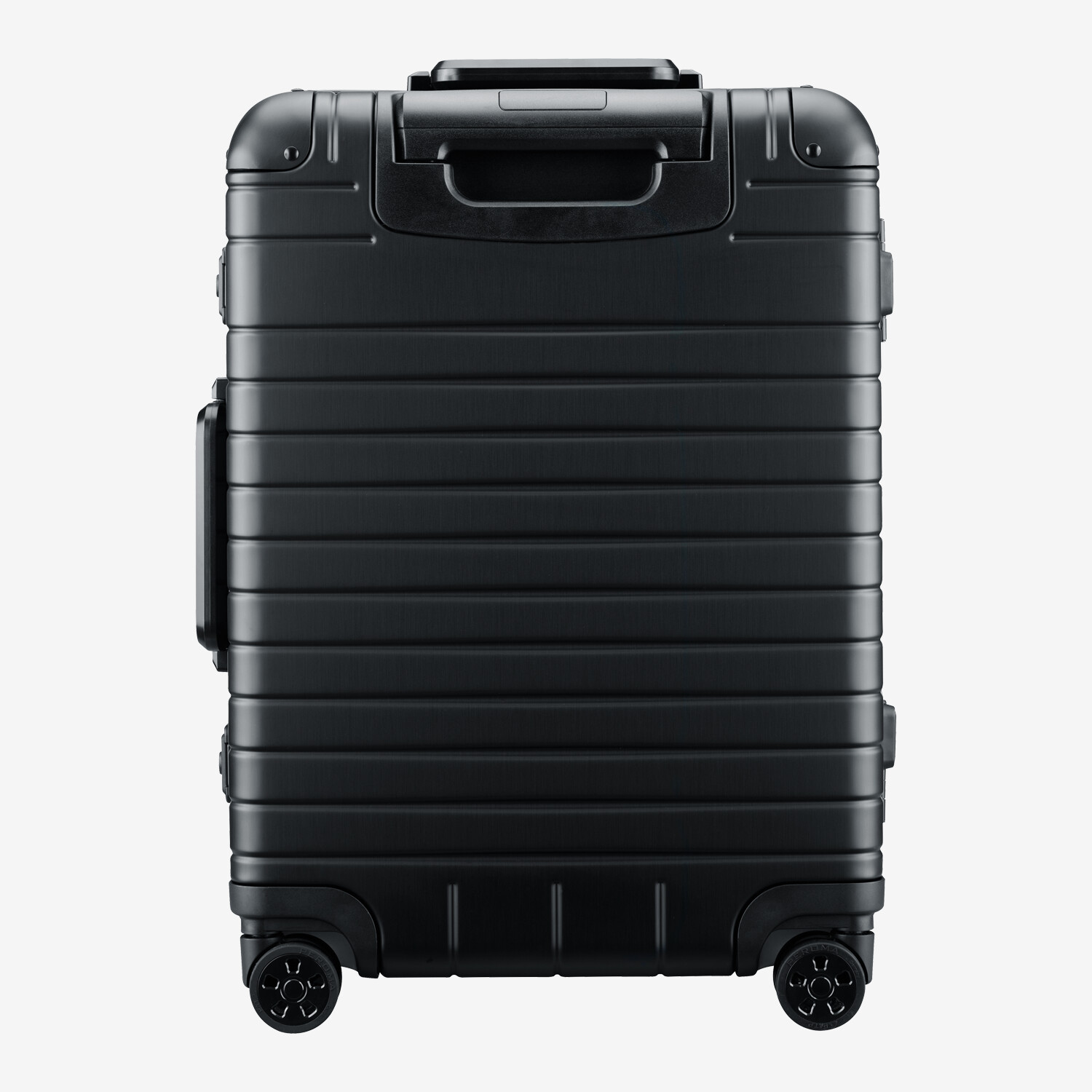 SWISS Aluminium Collection Trolley S with Front Pocket, Black - Worldshop